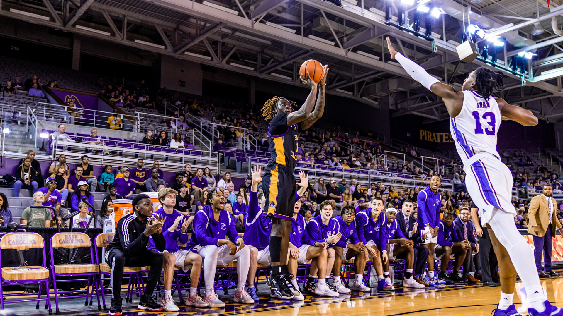 ECU Battles Back to Beat Presbyterian, 77-57 - East Carolina University ...