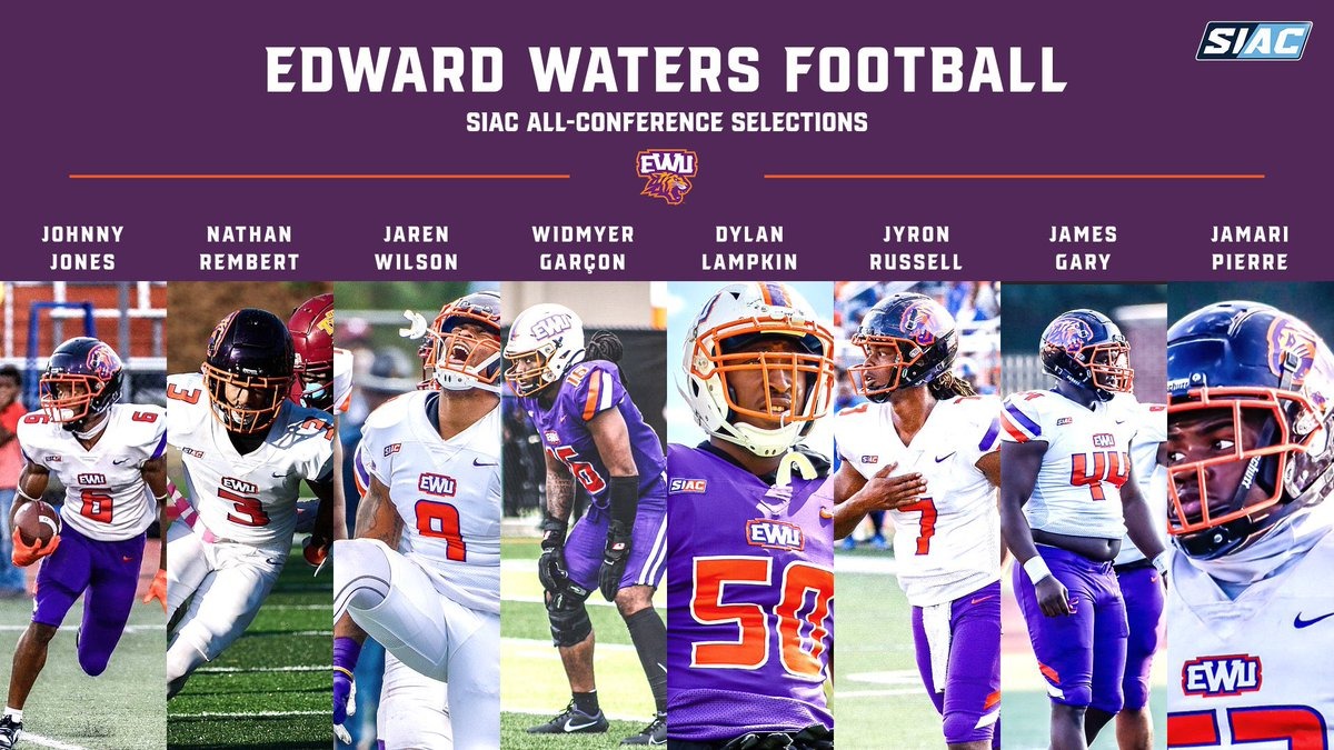 Eight Tigers Earn All-SIAC Football Honors - Edward Waters University