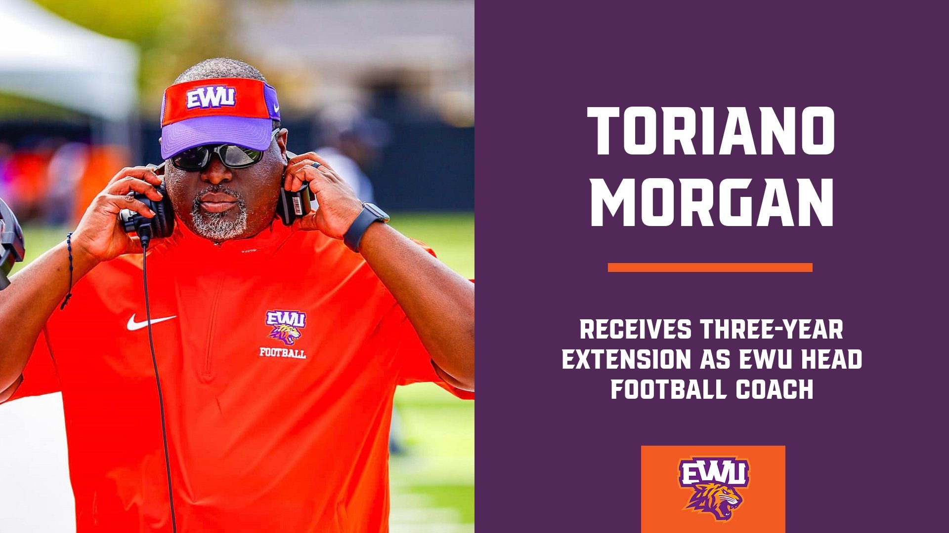 EWU Head Football Coach Toriano Morgan Receives Three-Year Extension ...
