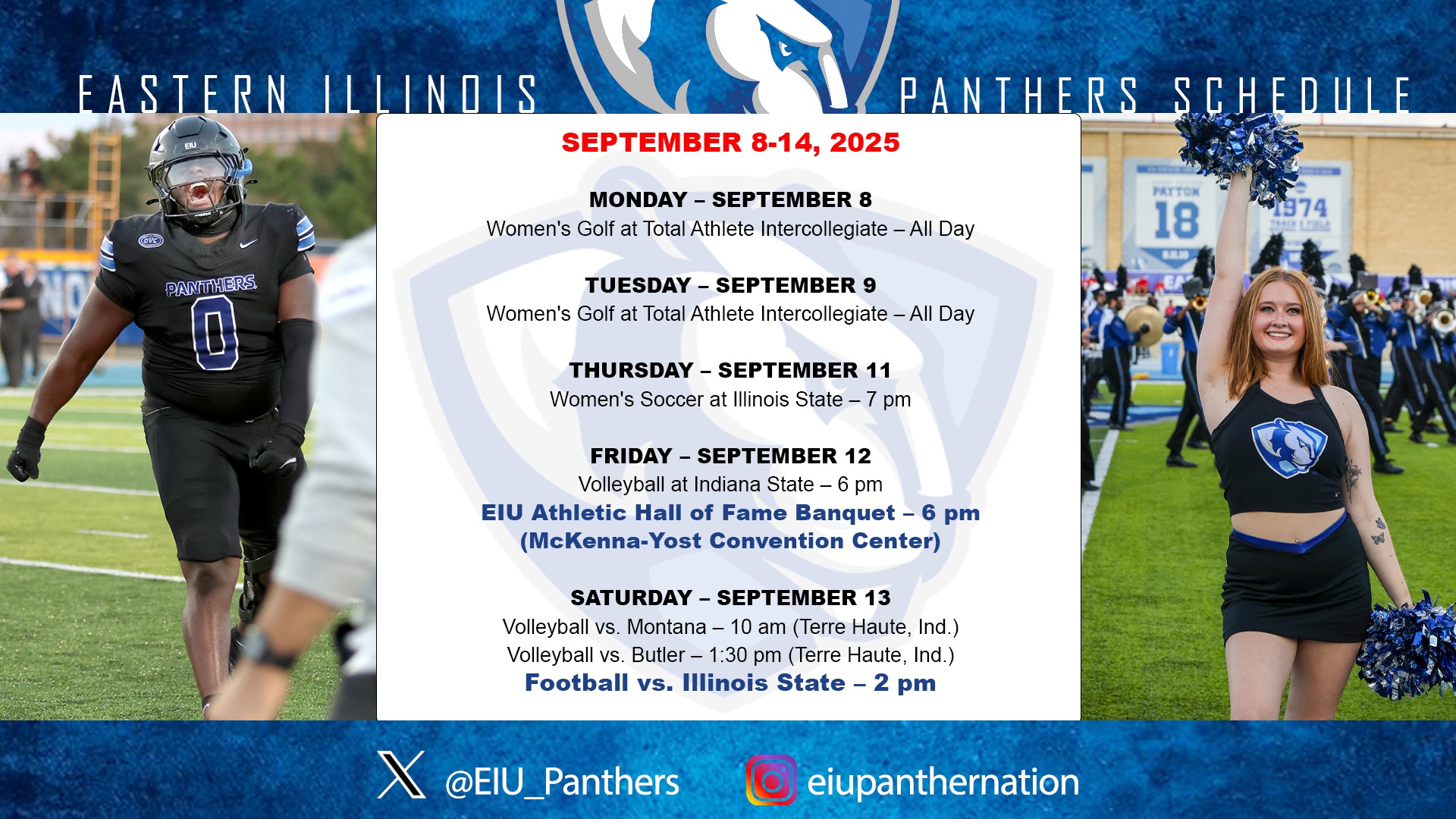 This Week In EIU Athletics - Sept. 15-21, 2025 - Eastern Illinois ...