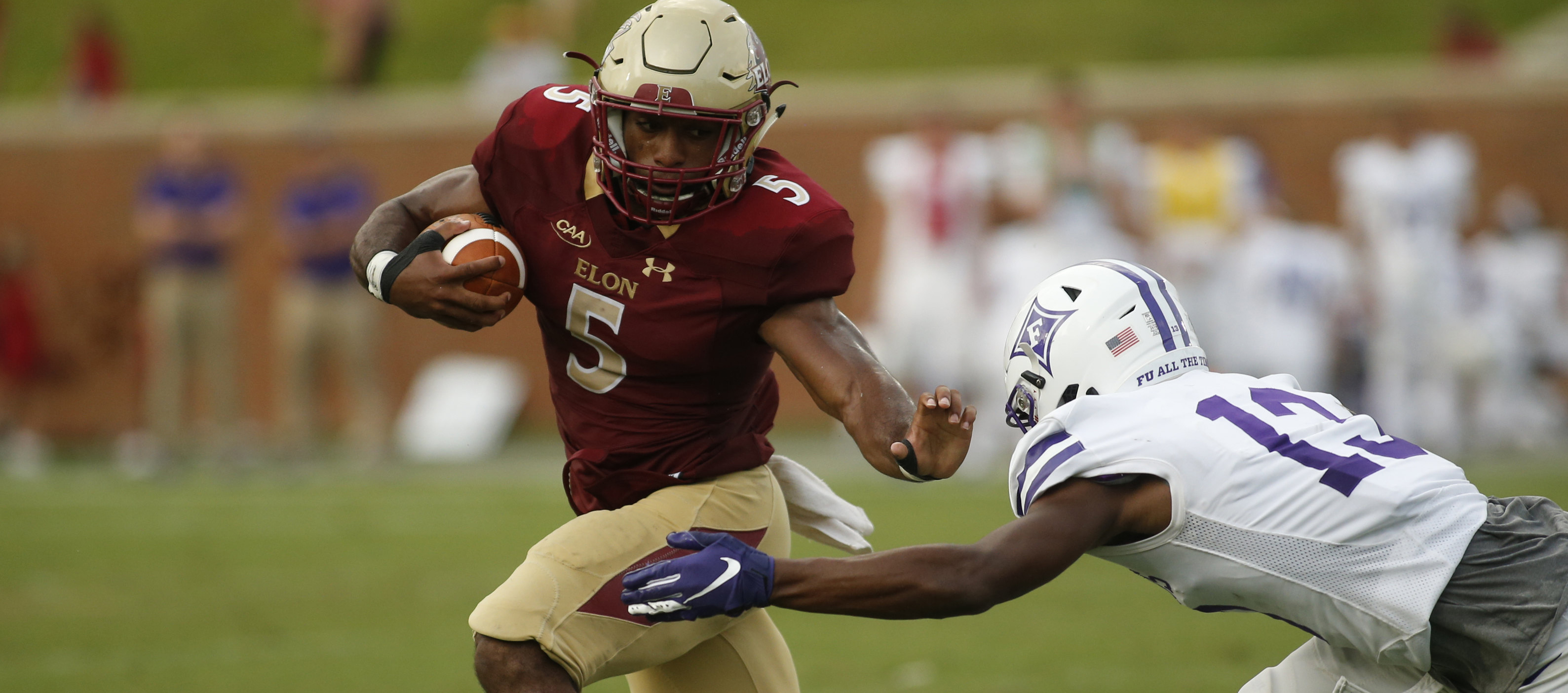 No. 15 Elon Rolls by No. 21 Furman 45-7 in Home Opener - Elon ...
