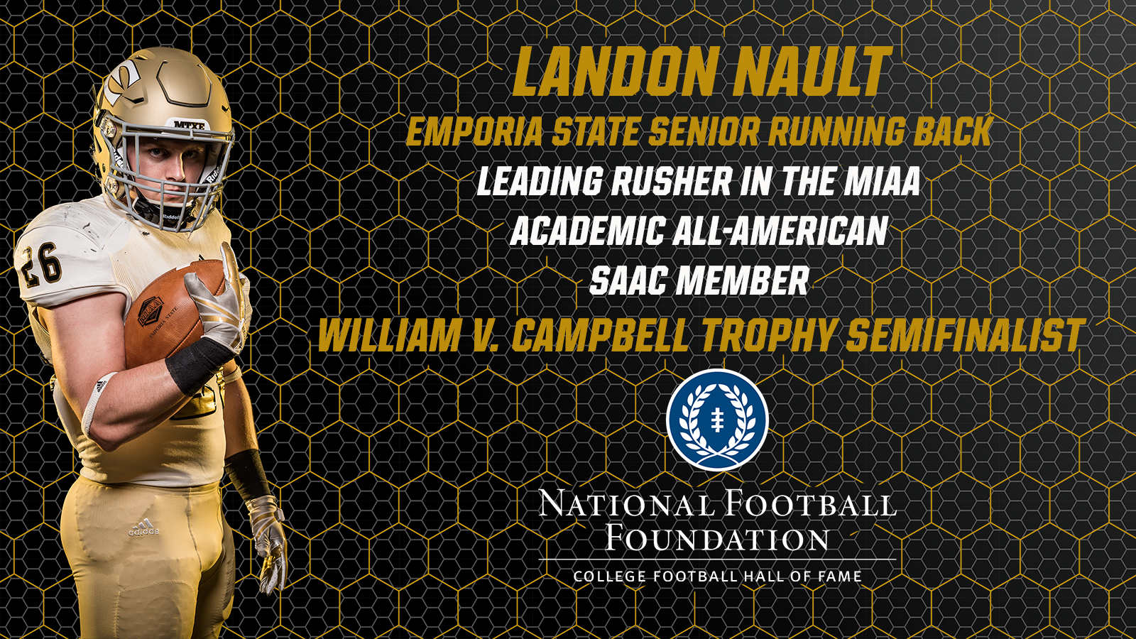 Landon Nault - 2018 - Football - Emporia State University Athletics