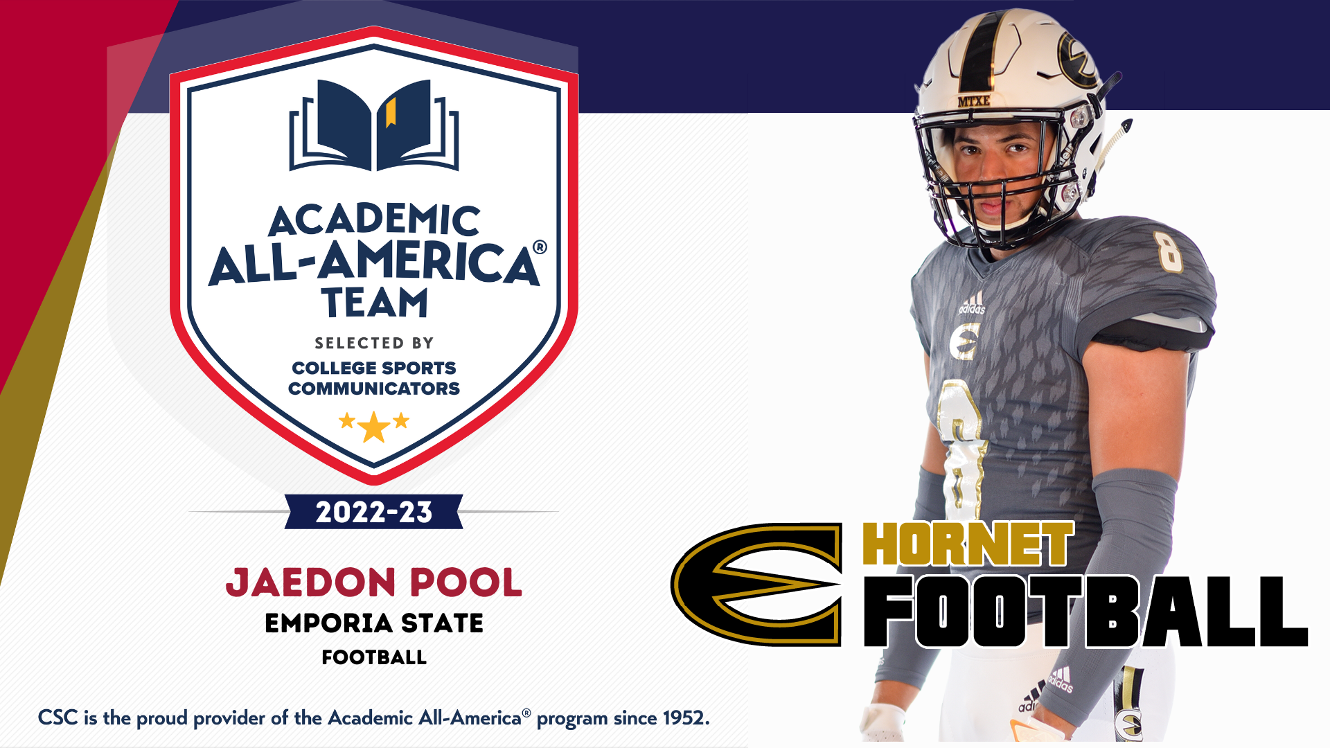 Jaedon Pool named Academic All-American for Emporia State Football ...