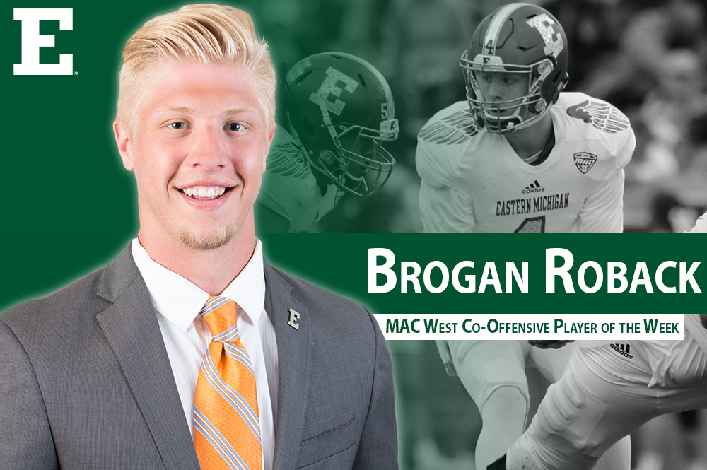 Roback Named MAC West Co-Offensive Player of the Week - Eastern ...
