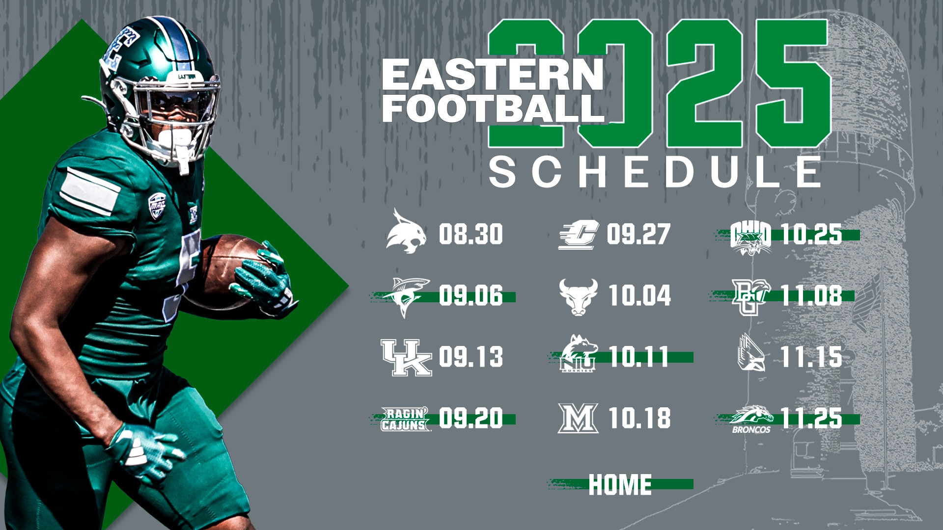 2025 Football Schedule - Eastern Michigan University Athletics