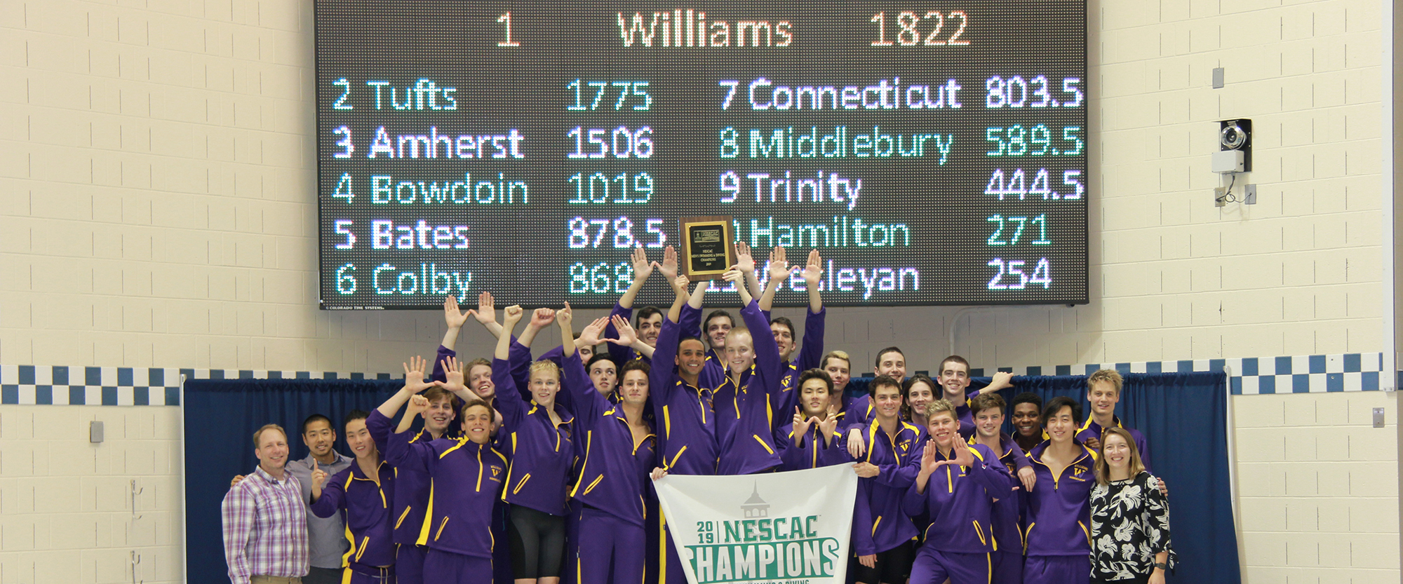 Williams claims 17th NESCAC title - Williams College
