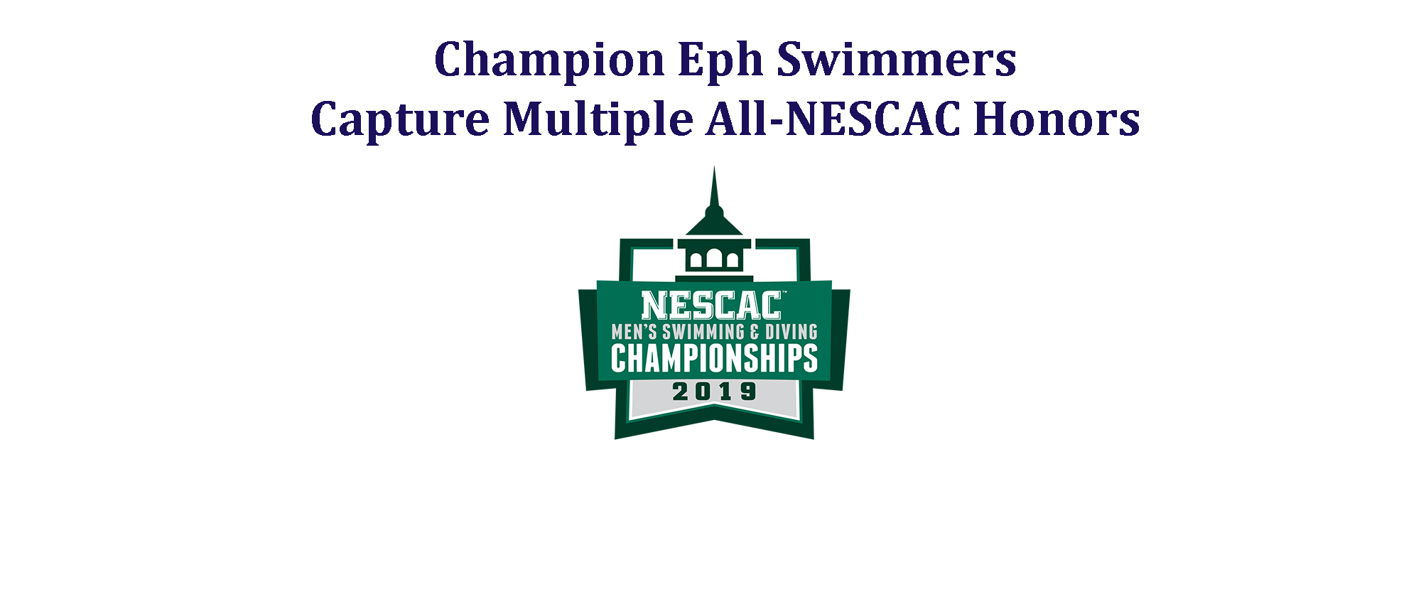 Men's Swimmers Claim Multiple All-NESCAC Honors; Steve Kuster Coach of ...
