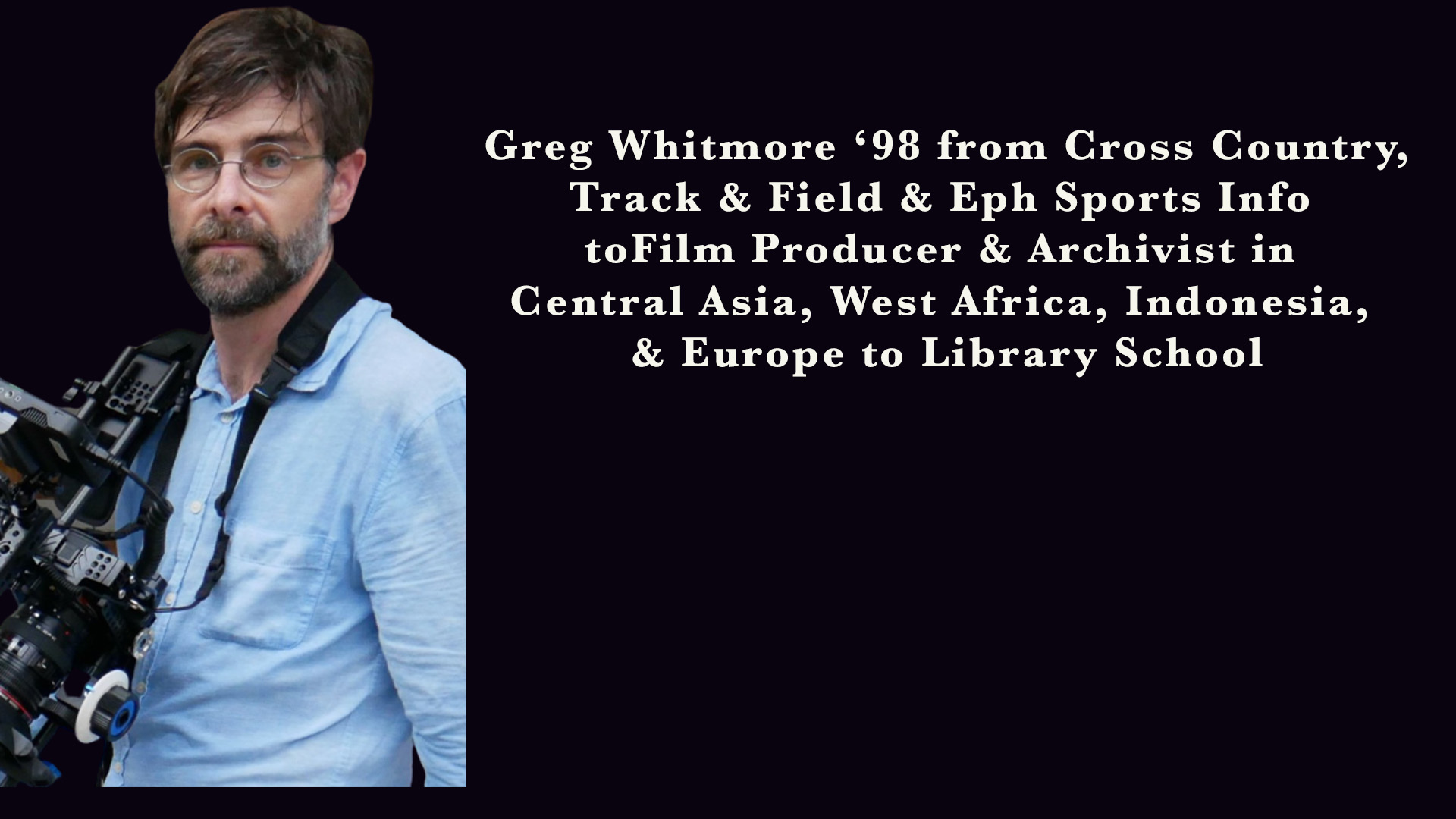 Greg Whitmore '98 from Cross Country, Track & Field & Eph Sports Info ...