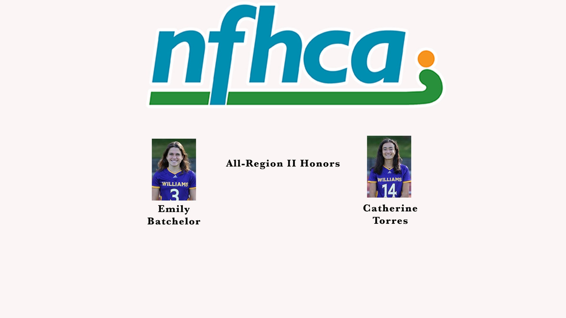 Emily Batchelor & Catherine Torres Earn NFHCA All-Region II Honors ...