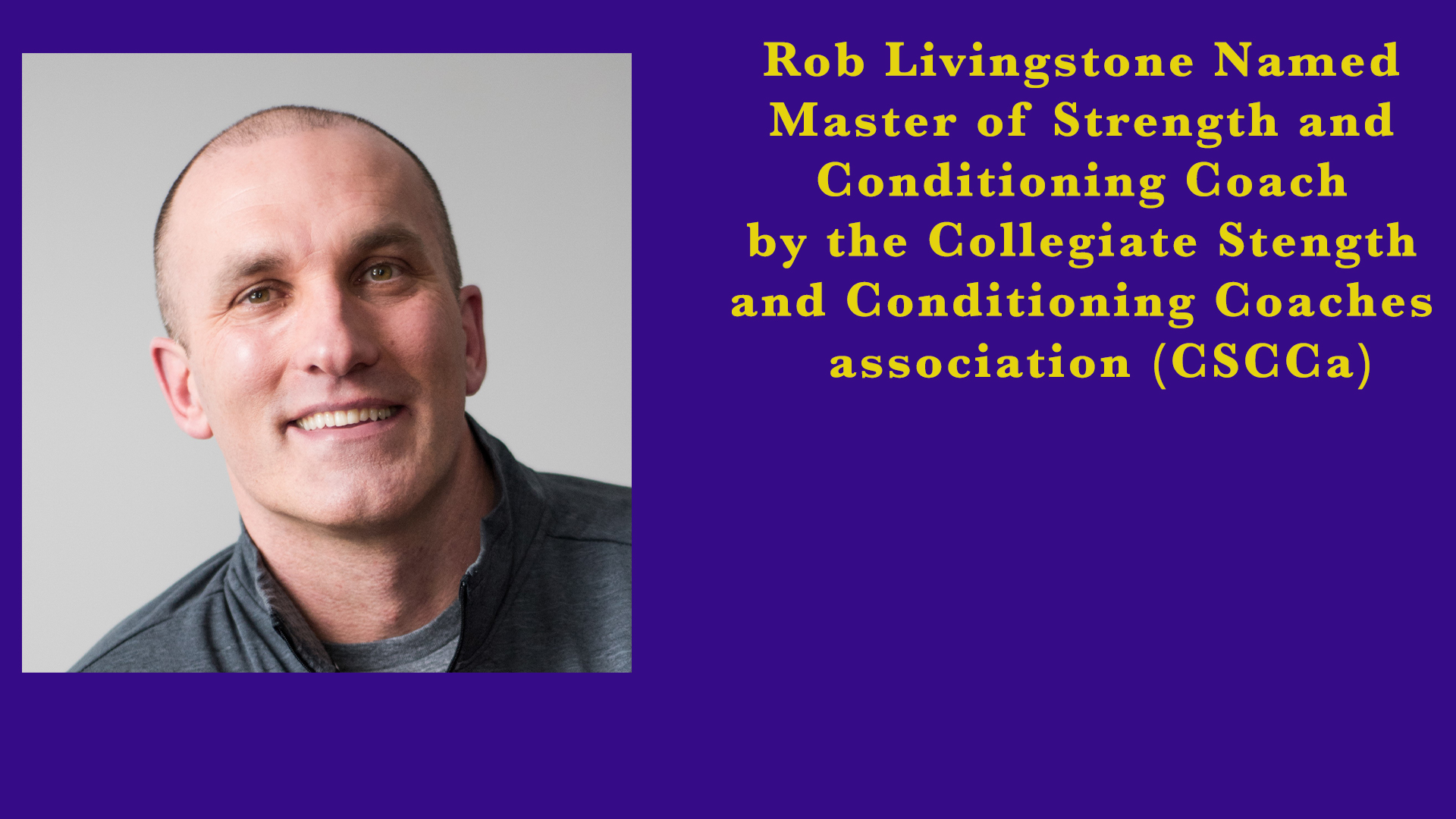 Rob Livingstone Named Master of Strength & Conditioning Coach ...