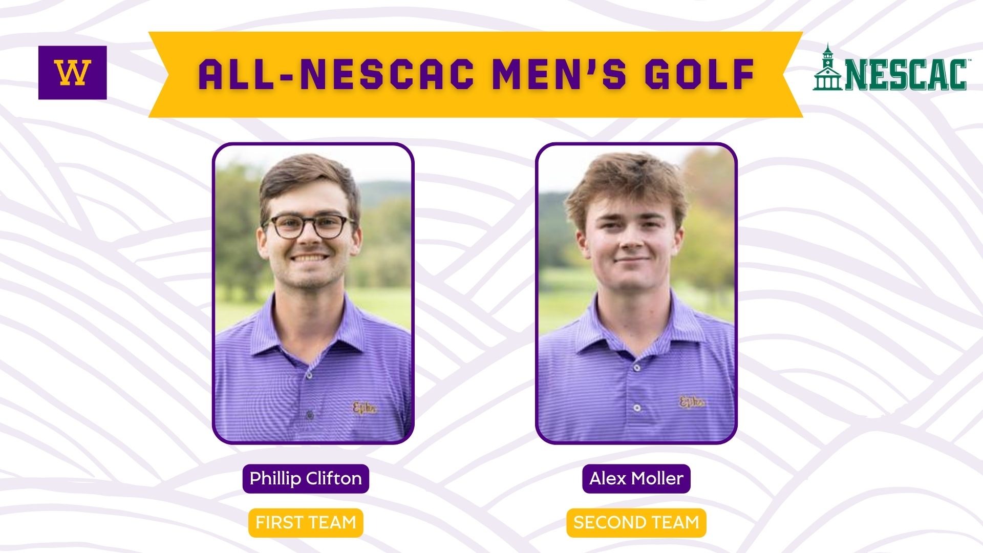 Phillip Clifton and Alex Moller Named All-NESCAC in Men’s Golf ...