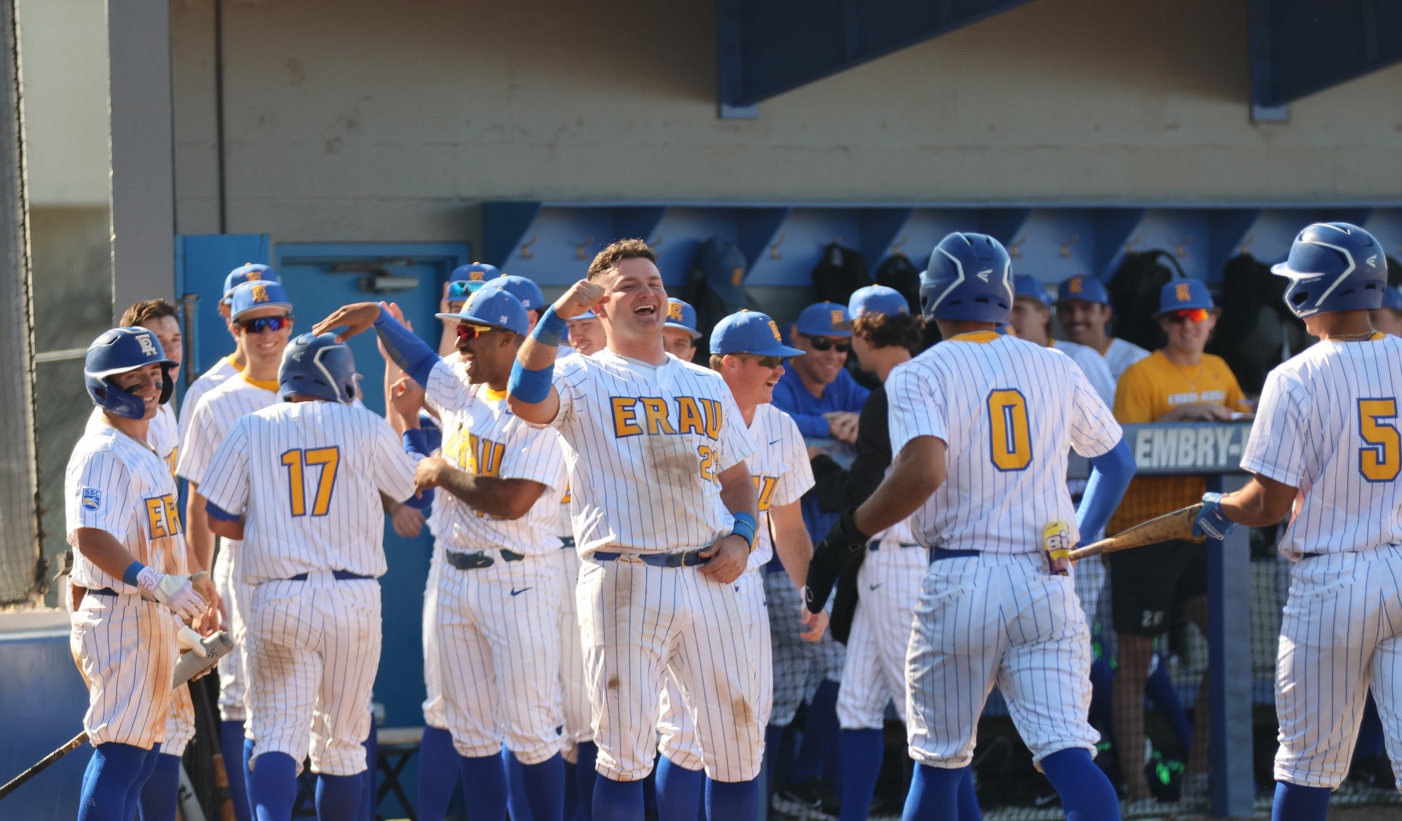 Eagles Take Down No. 7 Saint Leo, 15-7, in Double Header Split - Embry ...