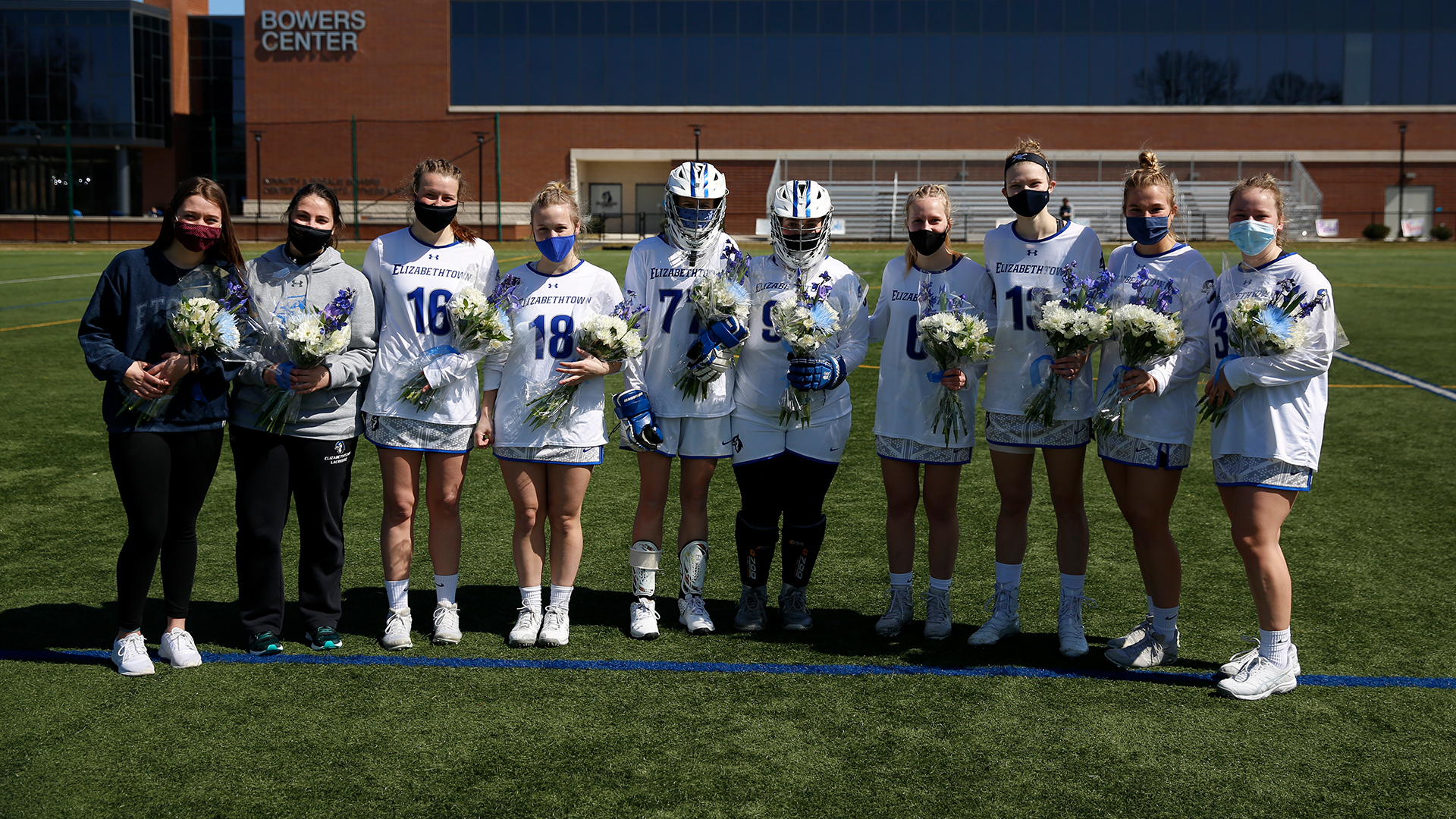 Sharp Nets 100th Goal on Senior Day - Elizabethtown College Athletics
