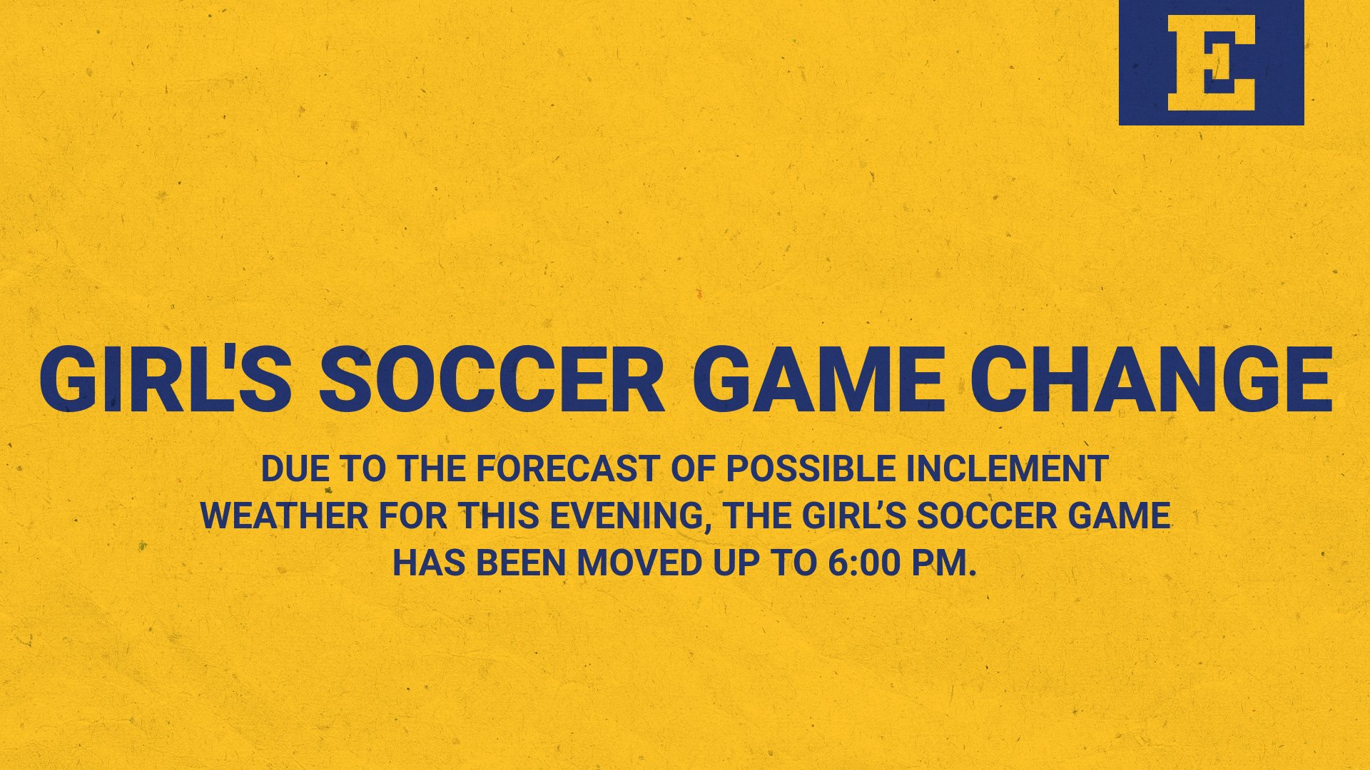 Game Time Change - Euclid City Schools