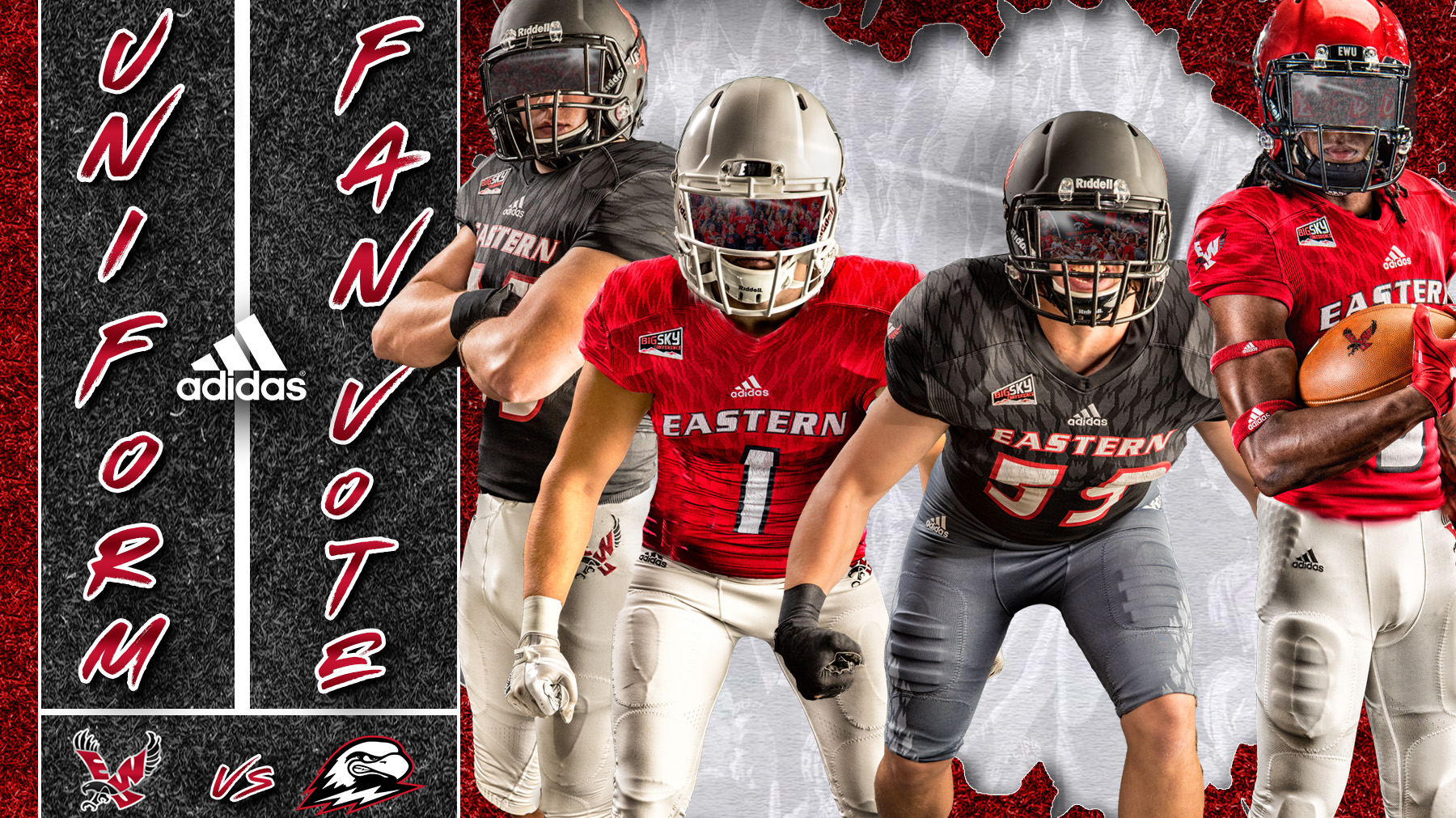 EWU Football Uniform Fan Vote Now Open - Eastern Washington University ...