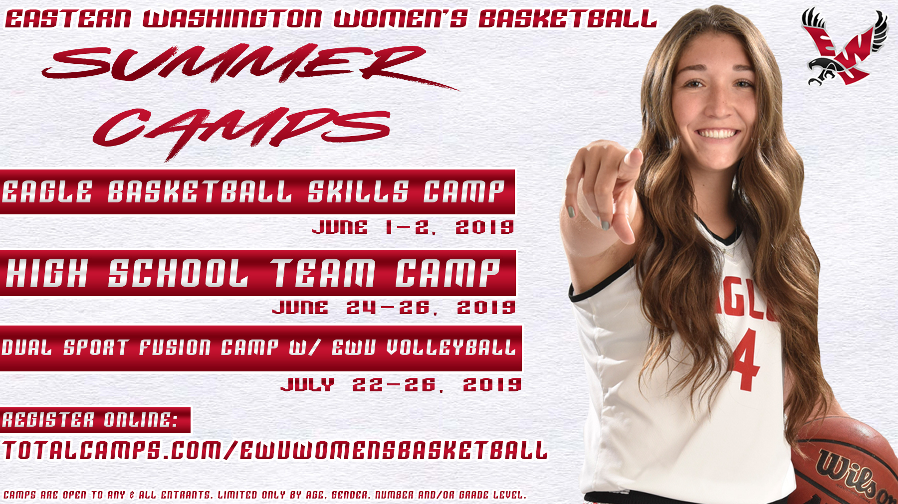 Summer Camps Set for Eastern Washington Women’s Basketball - Eastern ...