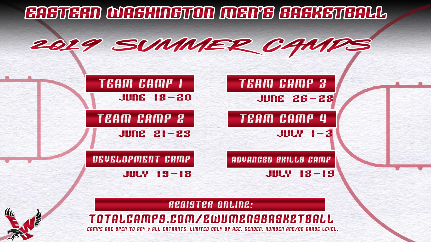 EWU Men’s Basketball Hosts Camps in June and July - Eastern Washington ...