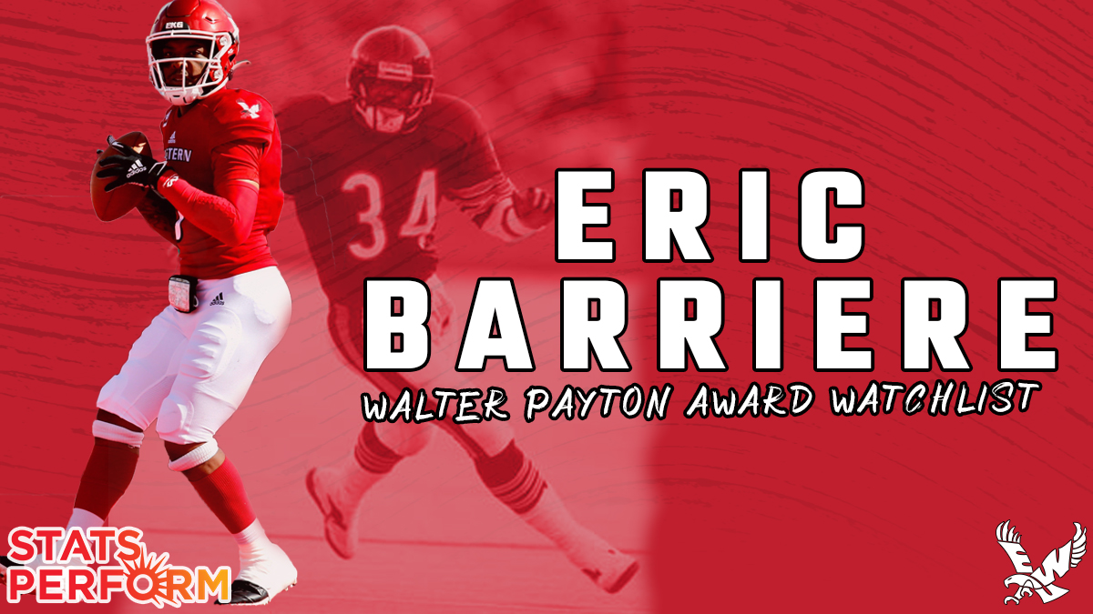 Eric Barriere is on the Walter Payton Award Watch List - Eastern ...