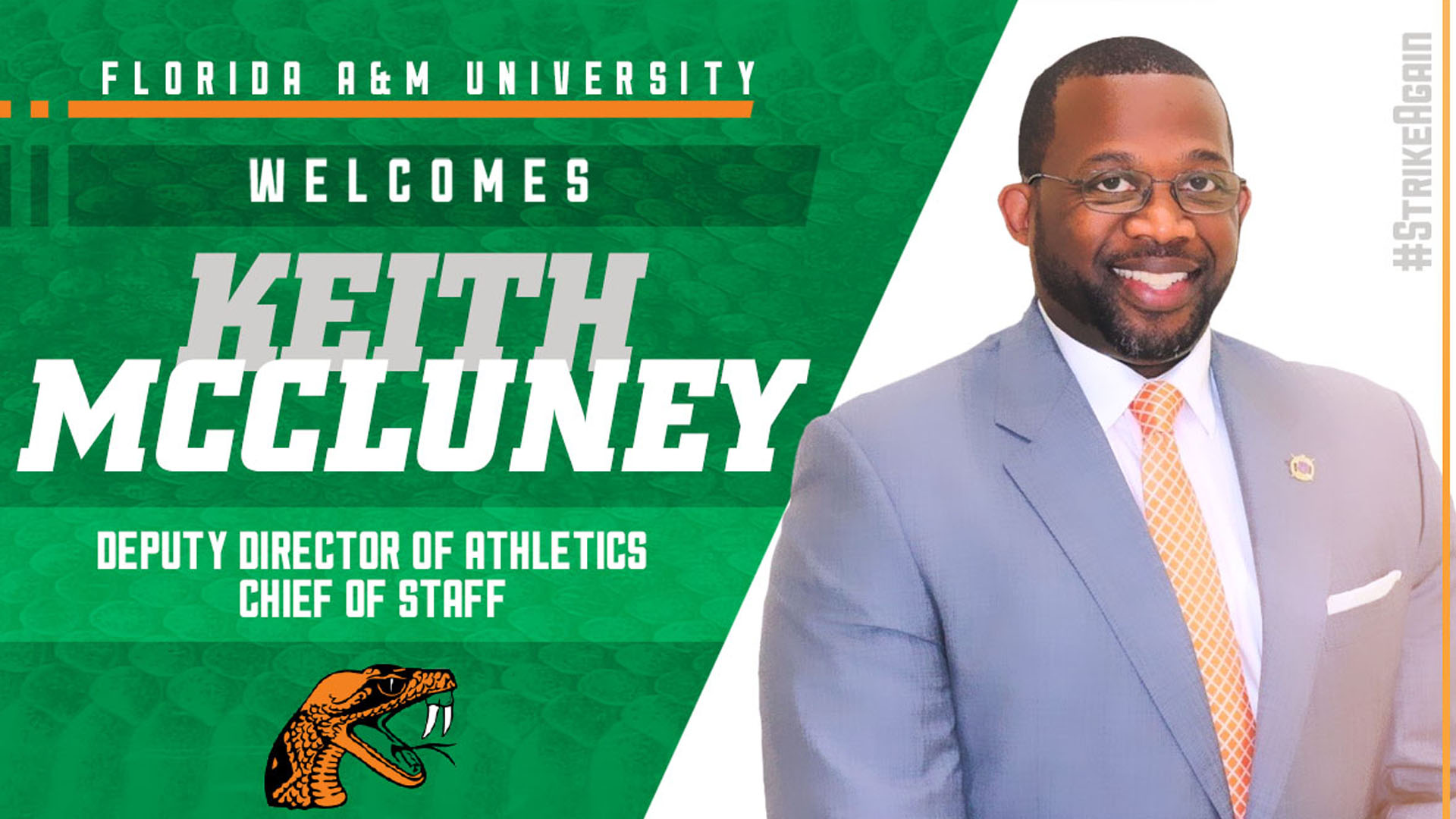 FAMU Introduces Keith McCluney as Deputy Director of Athletics ...