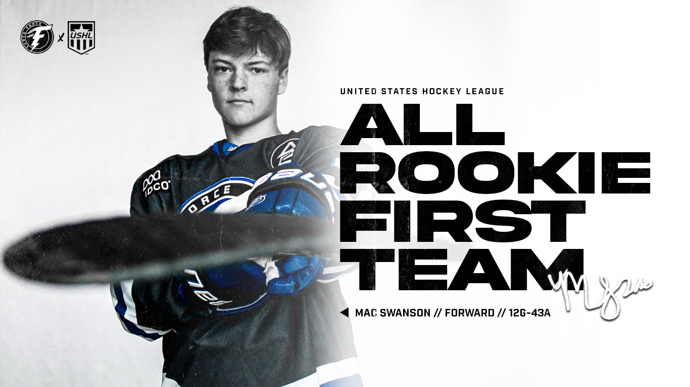 SWANSON NAMED TO USHL ALL-ROOKIE FIRST TEAM - Fargo Force