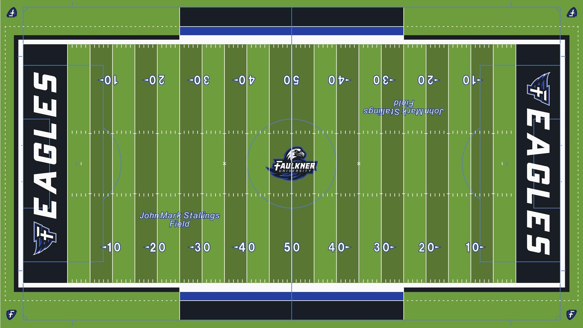 New turf on the way to John Mark Stallings Field - Faulkner University