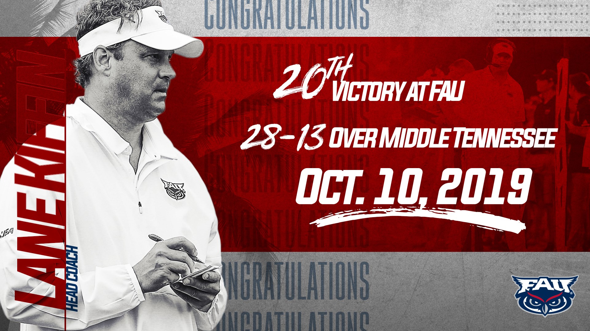Monday with Head Coach Lane Kiffin 10/14/19 - Florida Atlantic ...