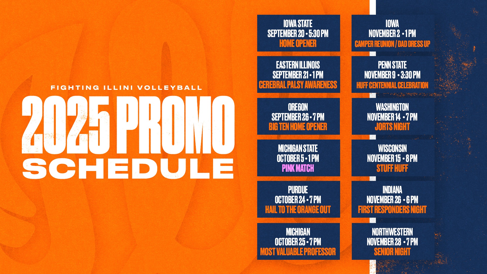 Big Ten Unveils 2025 Volleyball Television Schedule - University of ...