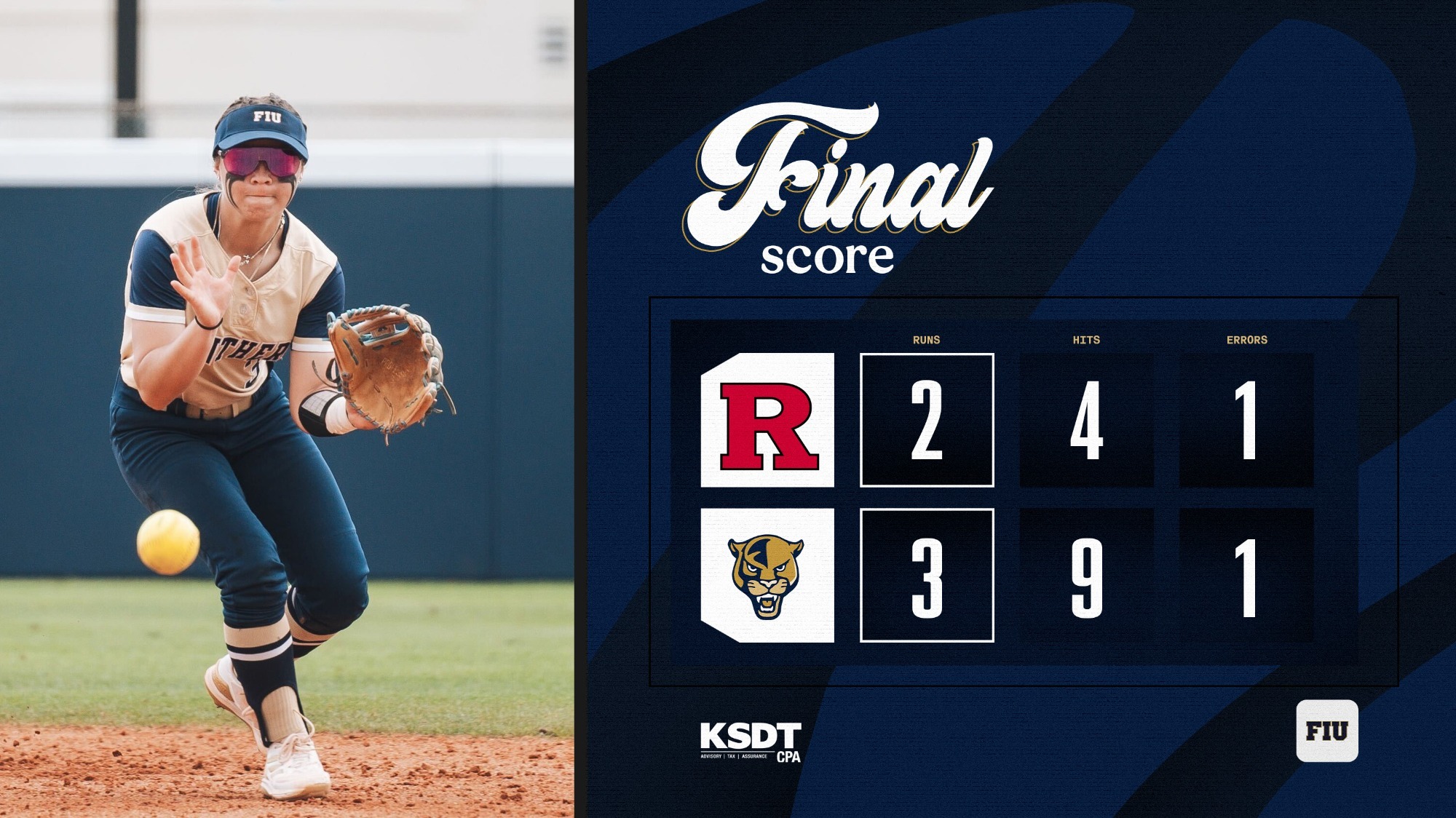 Softball Sweeps Pair of Games From Rutgers - FIU Athletics
