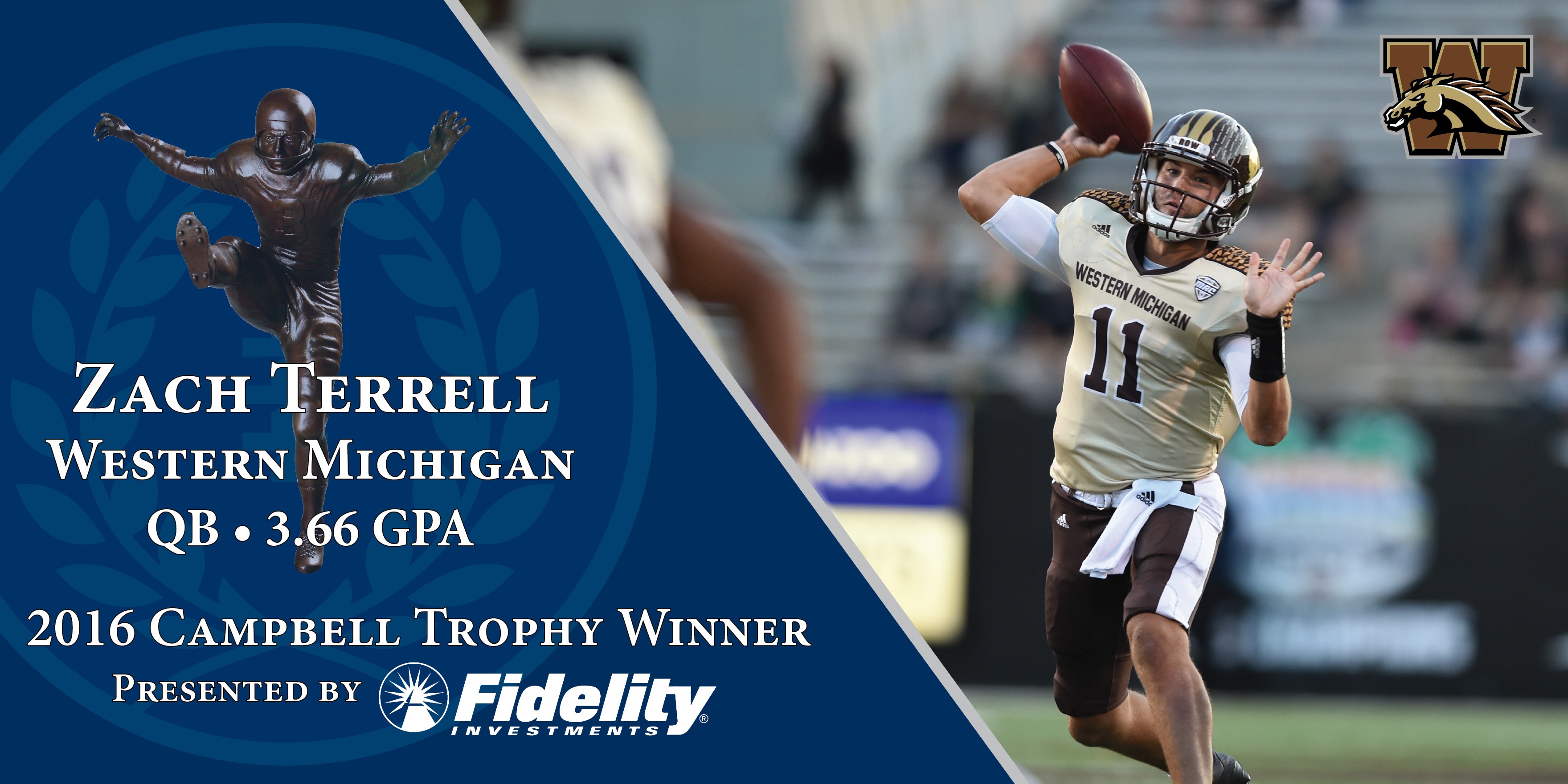 Western Michigan’s Zach Terrell Claims NFF's 27th William V. Campbell ...
