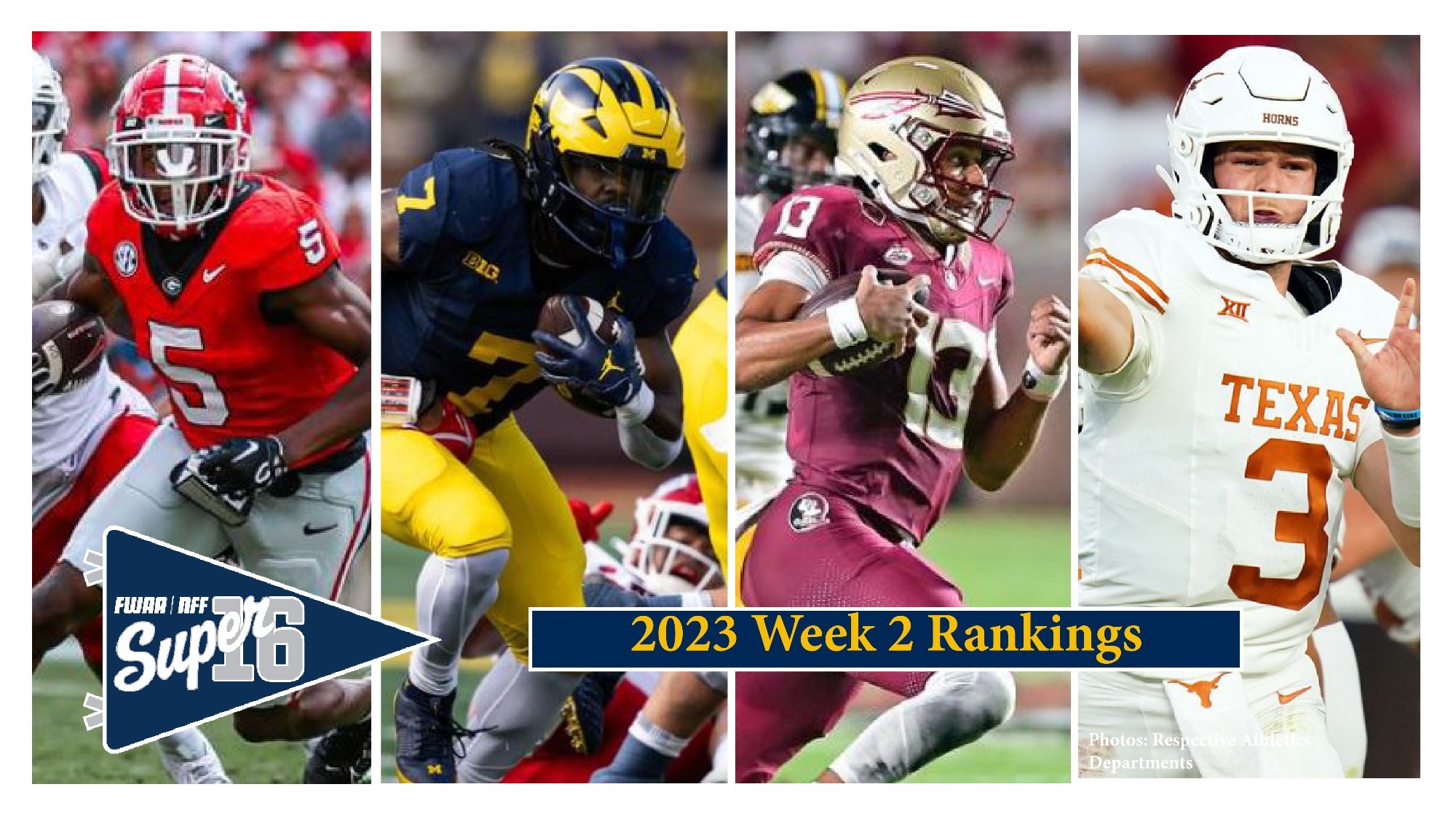 2023 Week 2 FWAA-NFF Super 16 Poll - National Football Foundation