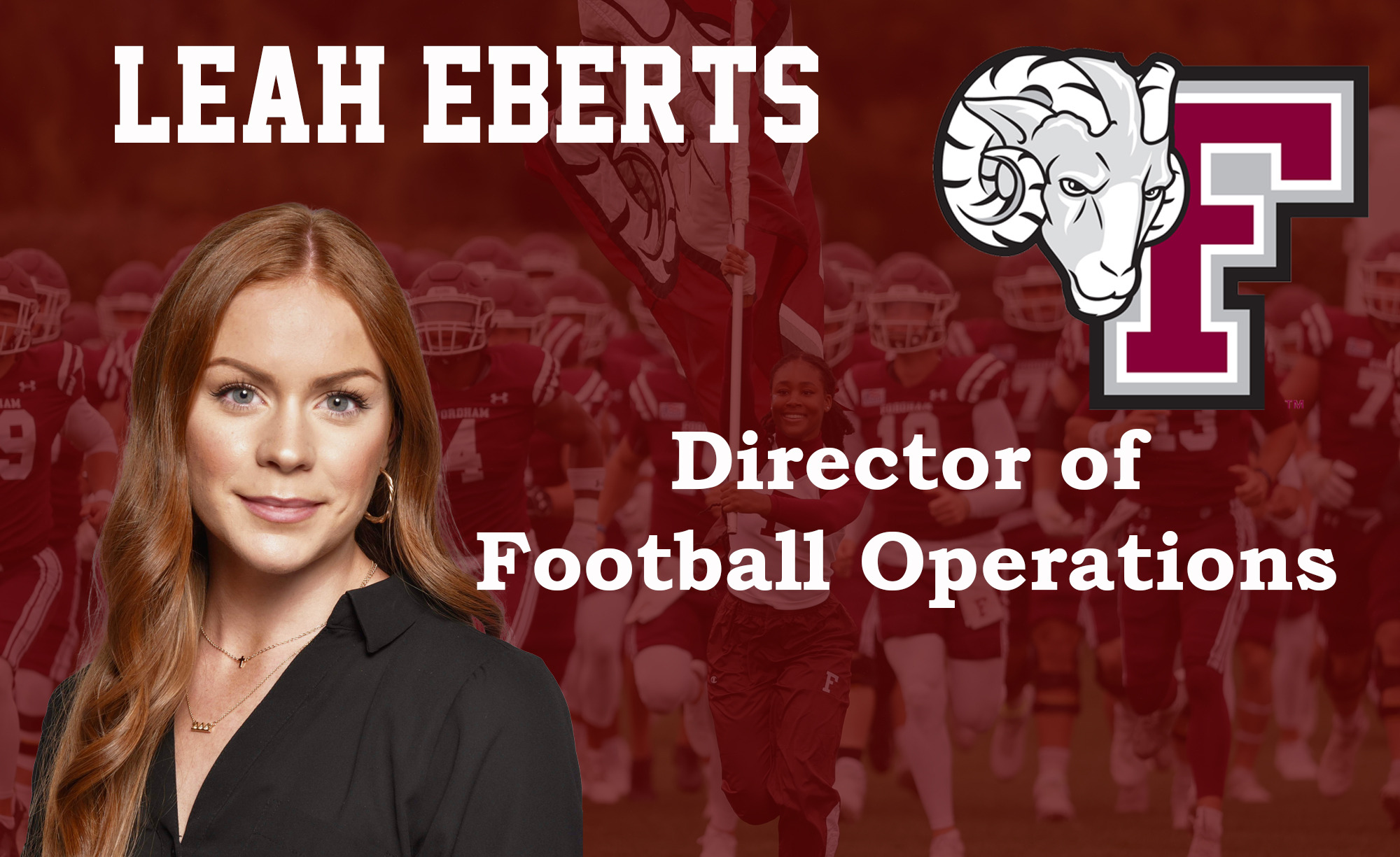 Leah Eberts Named Director of Football Operations at Fordham - Fordham ...