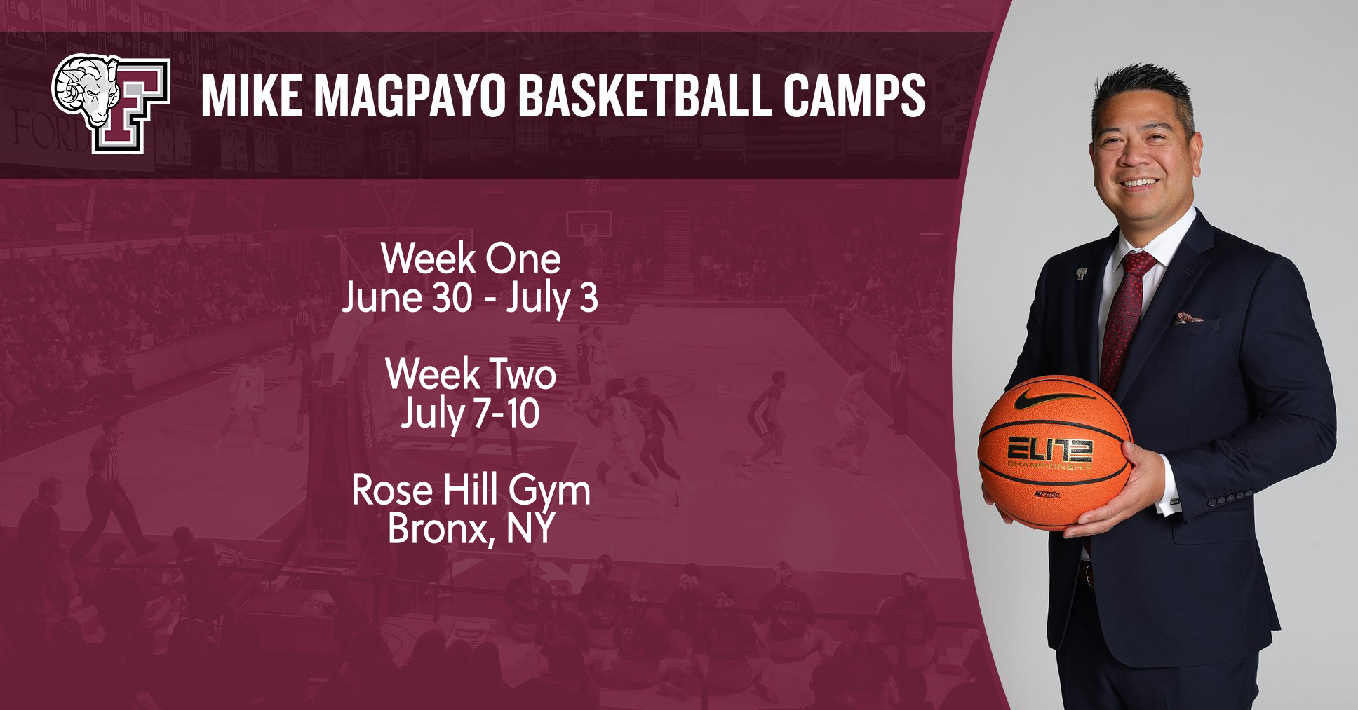 Fordham Welcomes Head Men’s Basketball Coach Mike Magpayo - Fordham University Athletics
