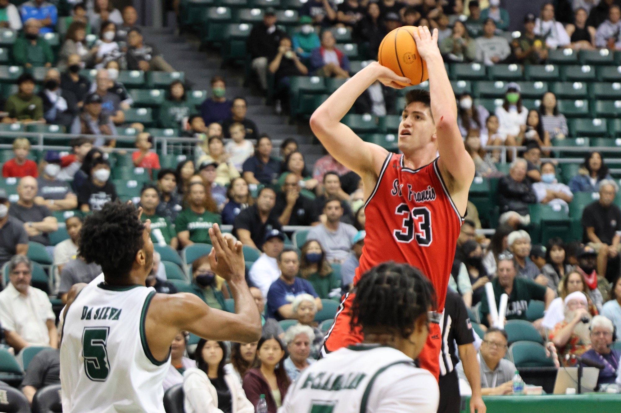 Cohen Scores 40 Points Again, But Hawai'i Pulls Away From Saint Francis ...