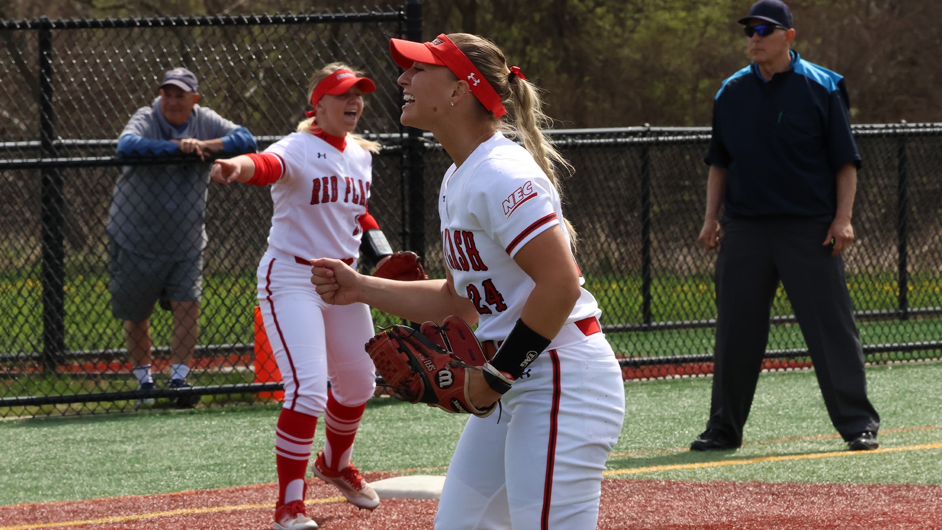 Softball Clinches Home Field in NEC Tournament with Doubleheader Sweep ...