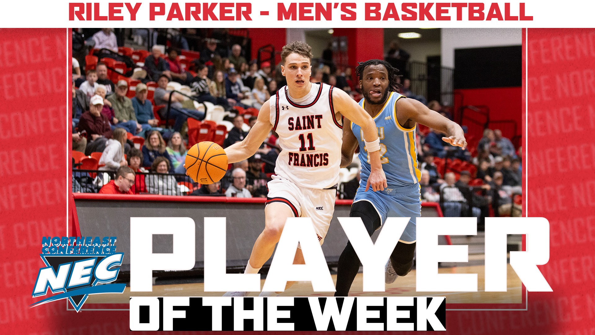 Saint Francis Men's Basketball's Riley Parker Collects Sixth NEC Prime ...