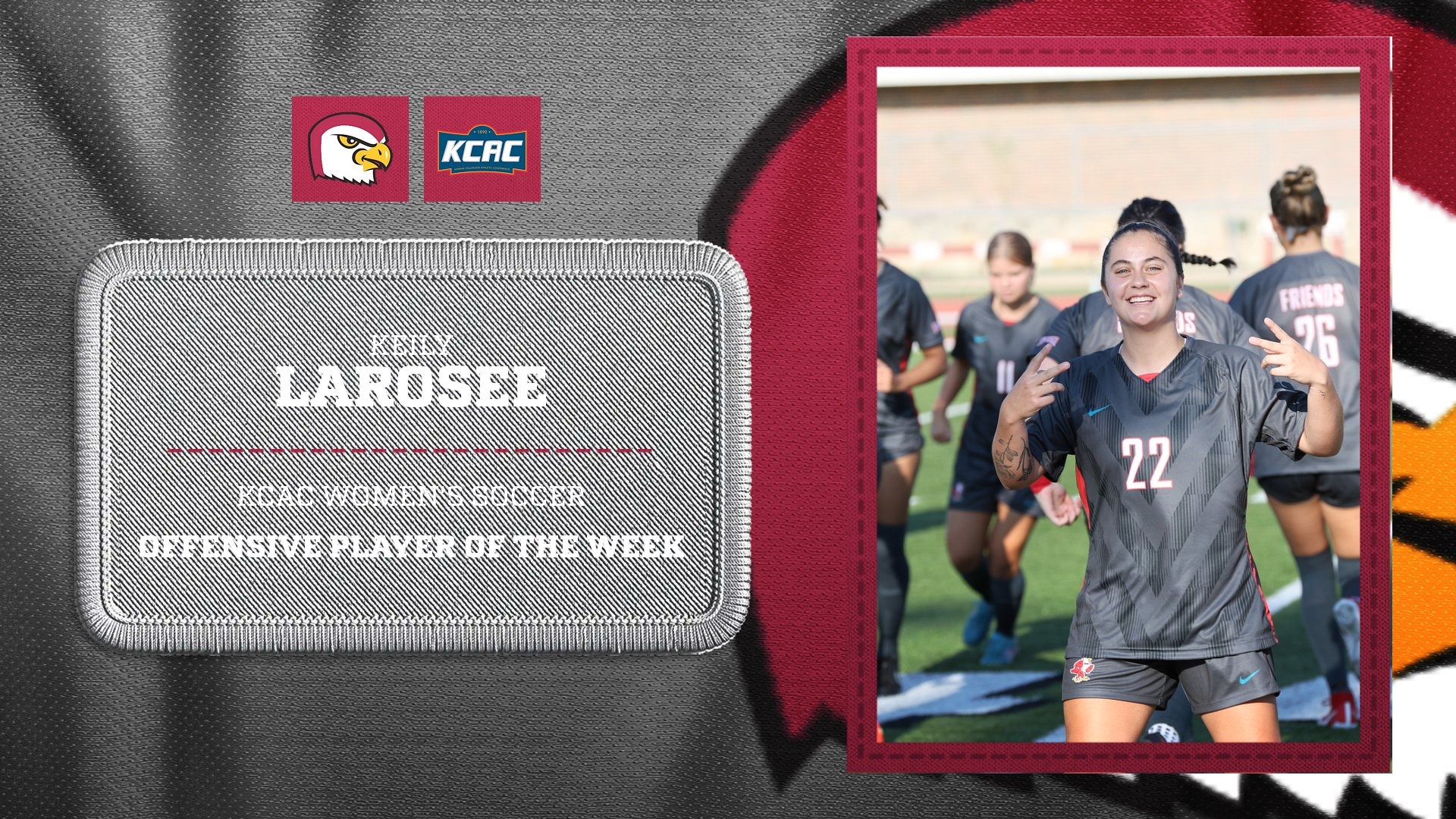 Larosee snags third KCAC Offensive Player of the Week honor - Friends ...