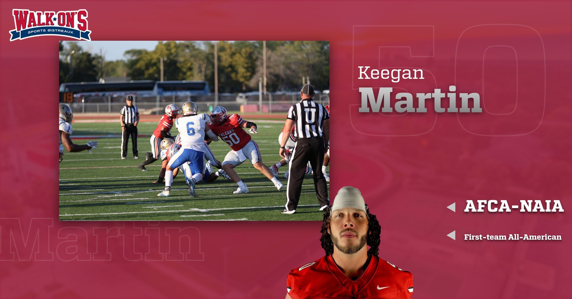 Martin earns fourth career AFCA-NAIA All-America honor - Friends University