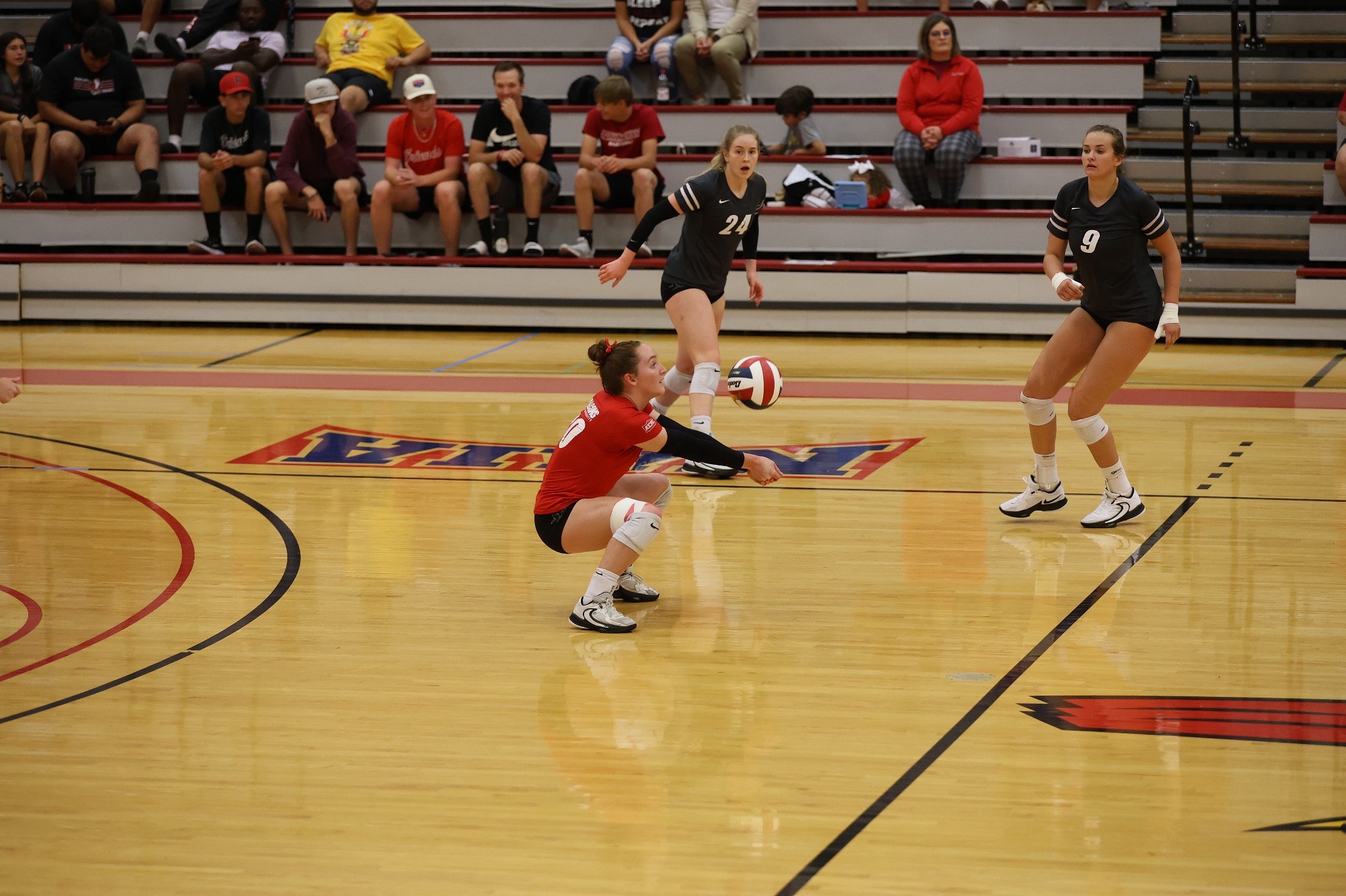 Volleyball Falcons fall in three sets at Avila - Friends University