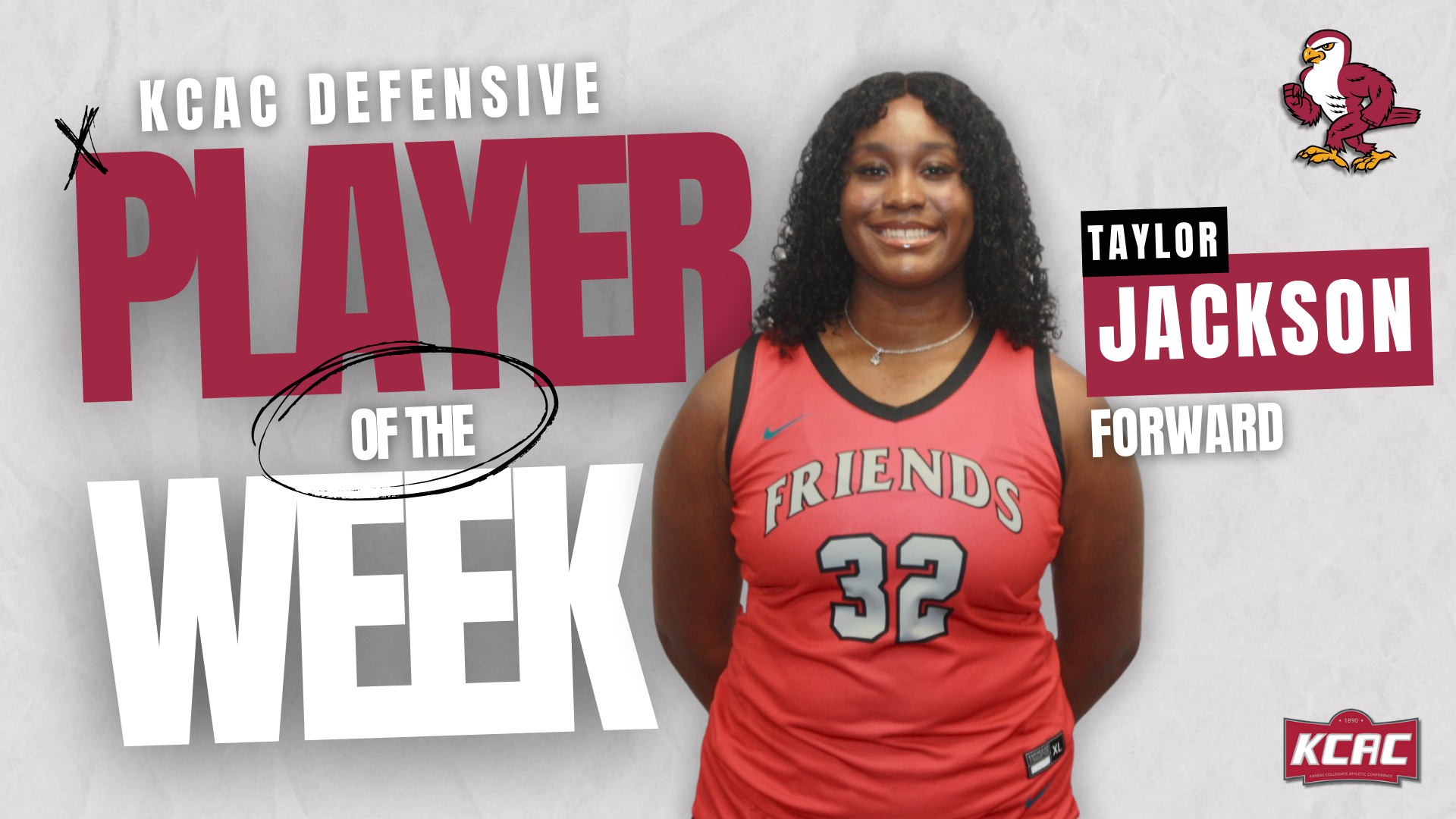 Give her Five! Jackson snags fifth KCAC Defensive Player of the Week ...