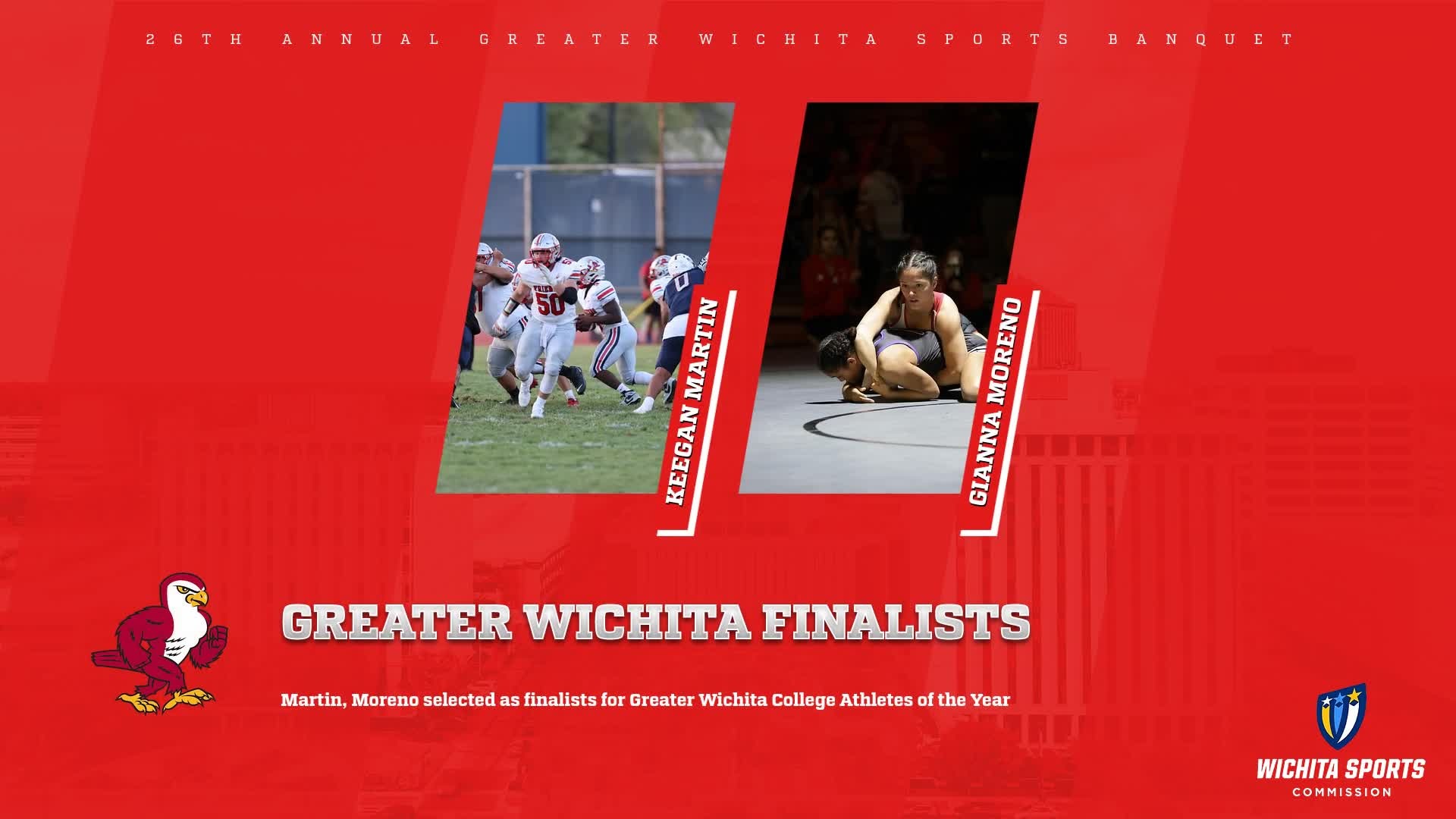 Martin selected as Greater Wichita College Male Athlete of the Year ...