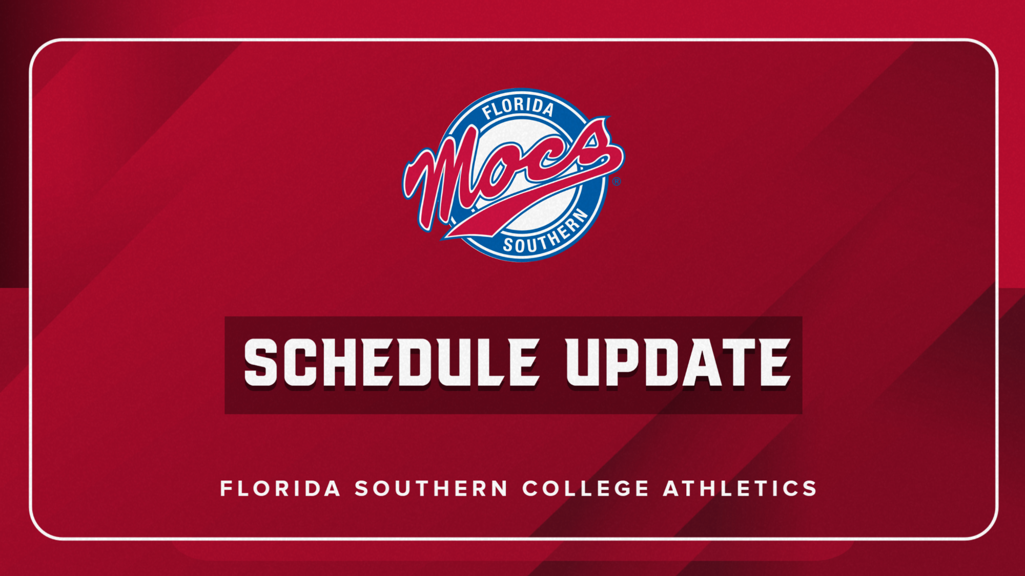 SCHEDULE UPDATE: Florida Southern Athletics Adjusts Schedules Due to ...