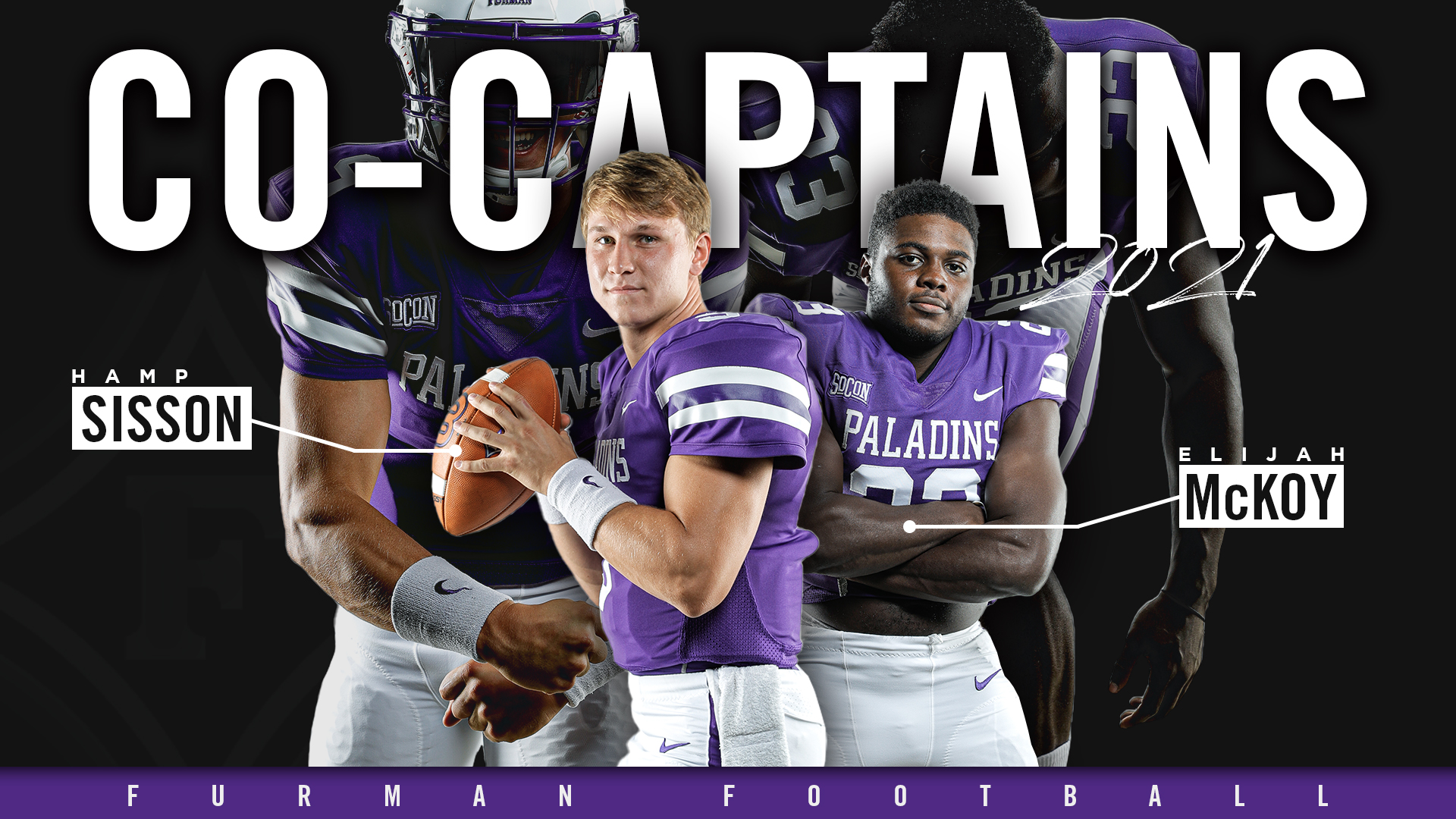 Furman Football Names McKoy, Sisson Team Captains - Furman University
