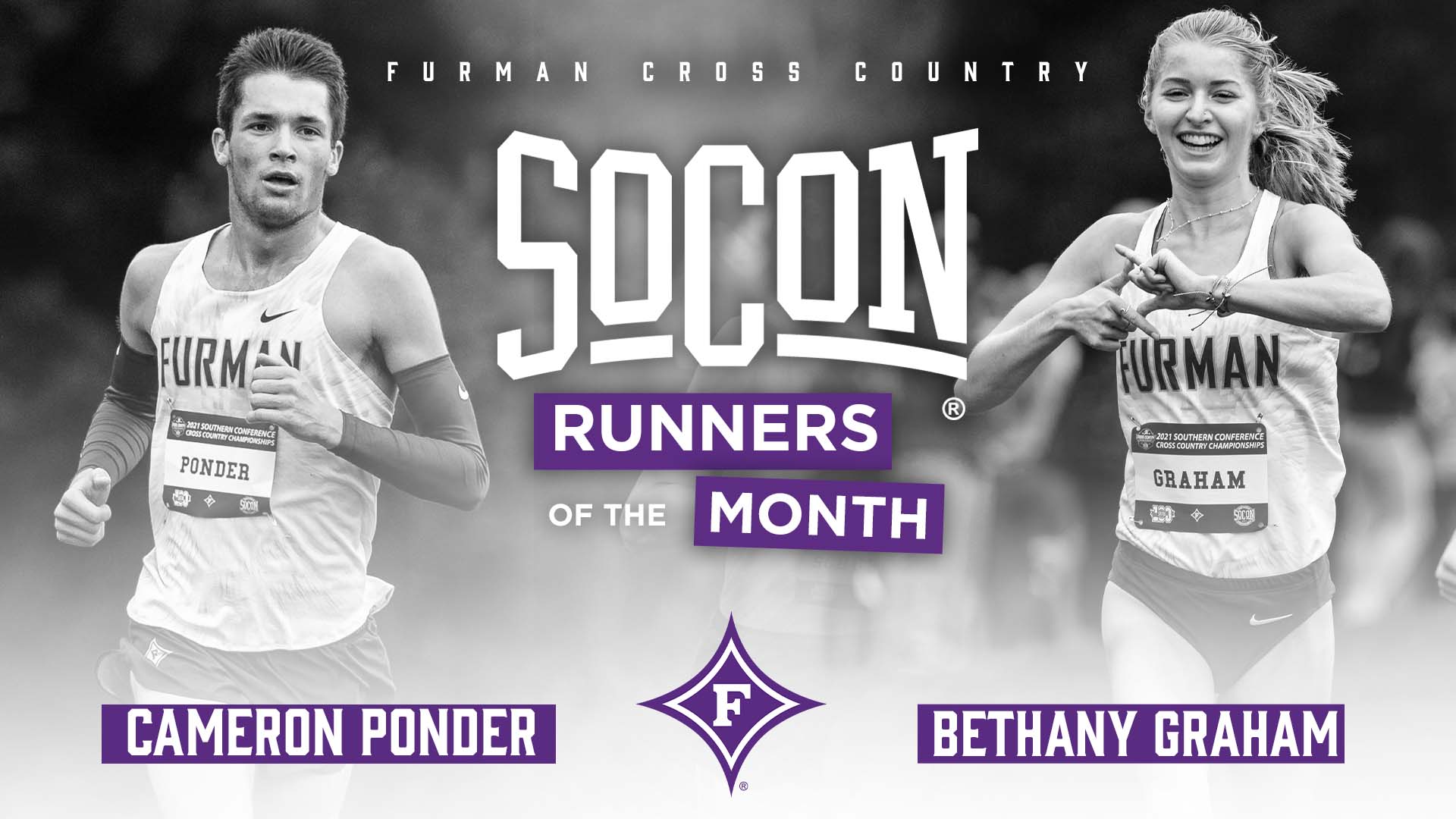 Furman's Ponder & Graham Chosen SoCon Runners Of The Month - Furman ...