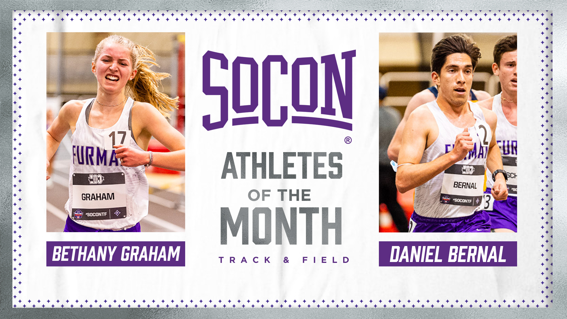 Furman's Bernal & Graham Named SoCon Outdoor Track Athletes Of The ...