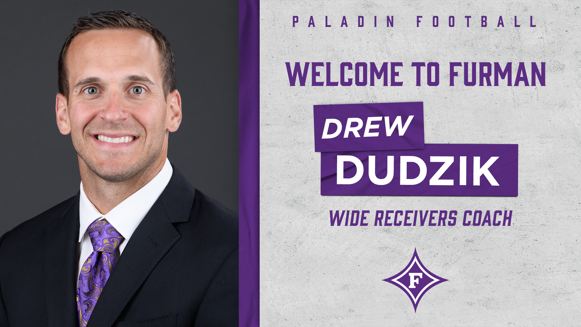 Drew Dudzik Joins Furman Football As Wide Receivers Coach - Furman ...