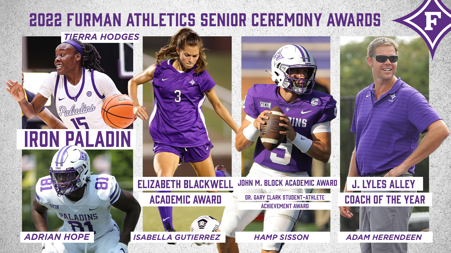 Furman Announces Award Winners During Senior Student-Athlete Ceremony - Furman University