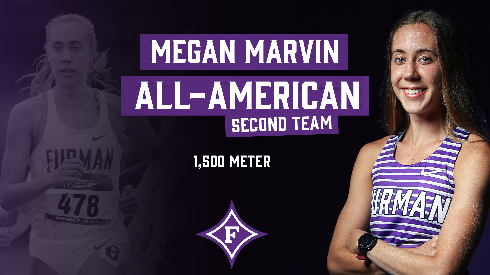Furman's Marvin Claims Second Team All-America Accolades In 1,500m ...