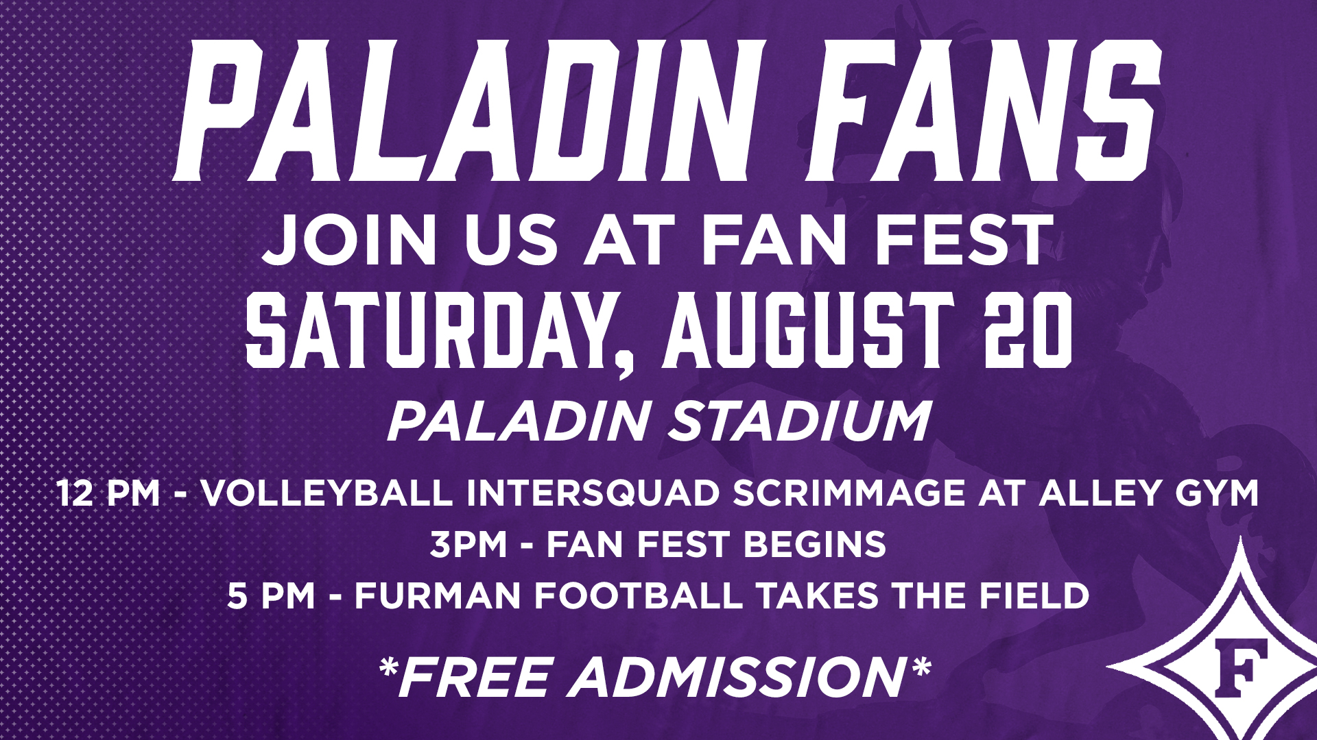 Furman Primed For Saturday Fan Fest At Paladin Stadium - Furman University