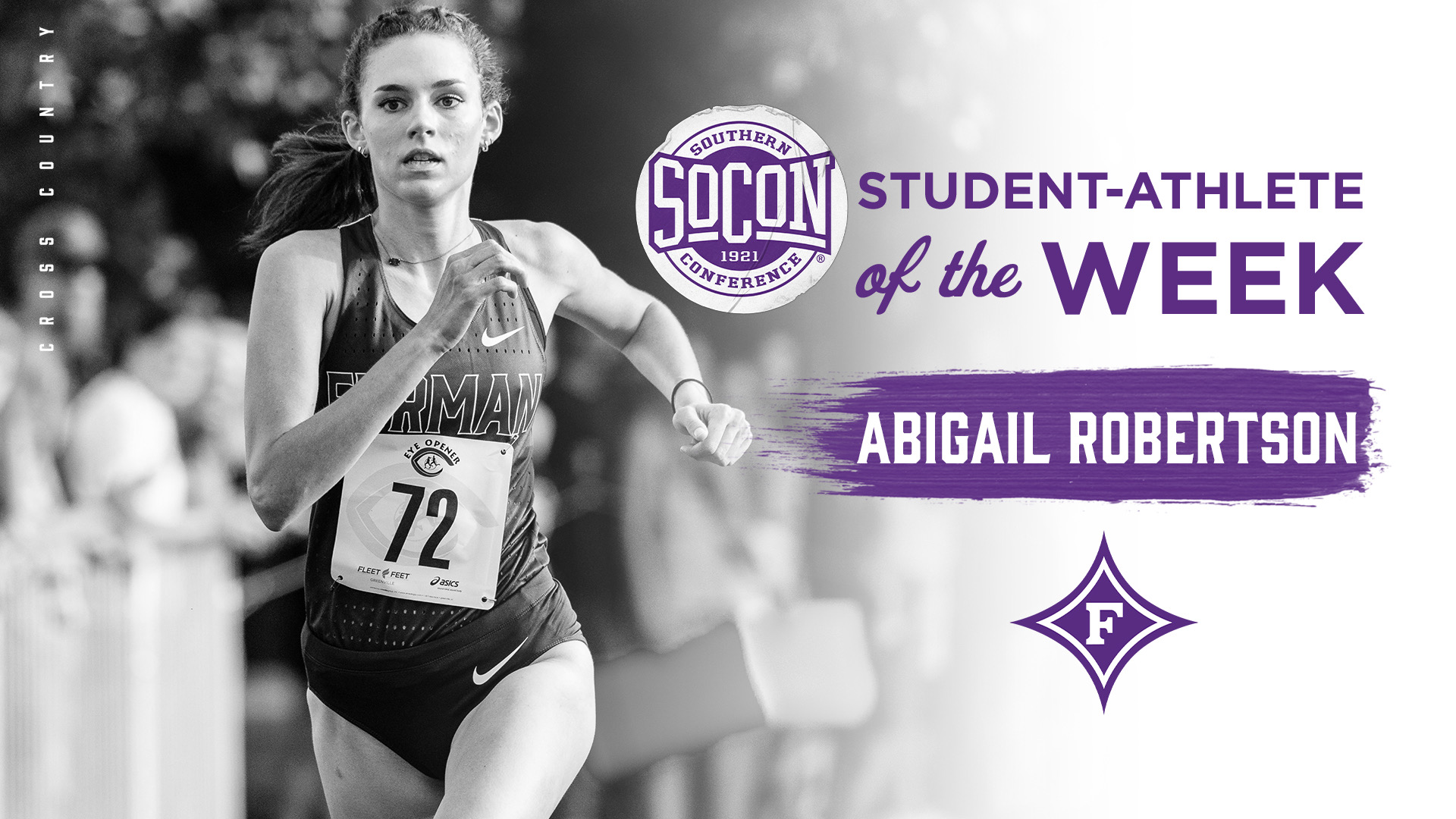 Furman's Robertson Named SoCon Student-Athlete Of The Week - Furman ...