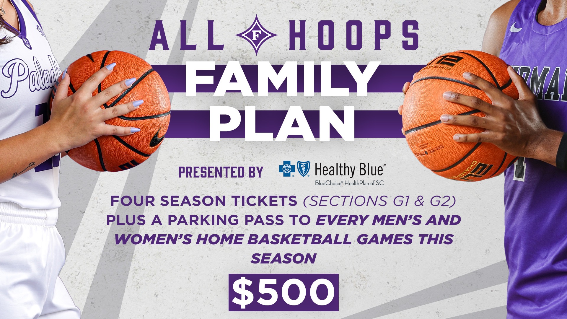 Furman Basketball All-Hoops Family Season Ticket Plans Presented By Healthy Blue SC Now ...